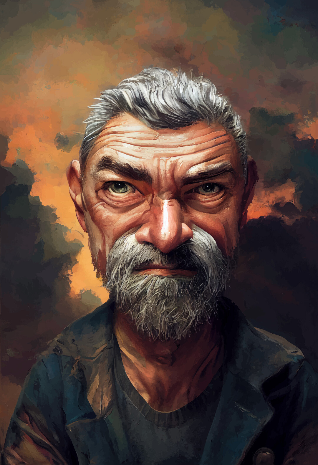 ArtStation - Old Man Portrait