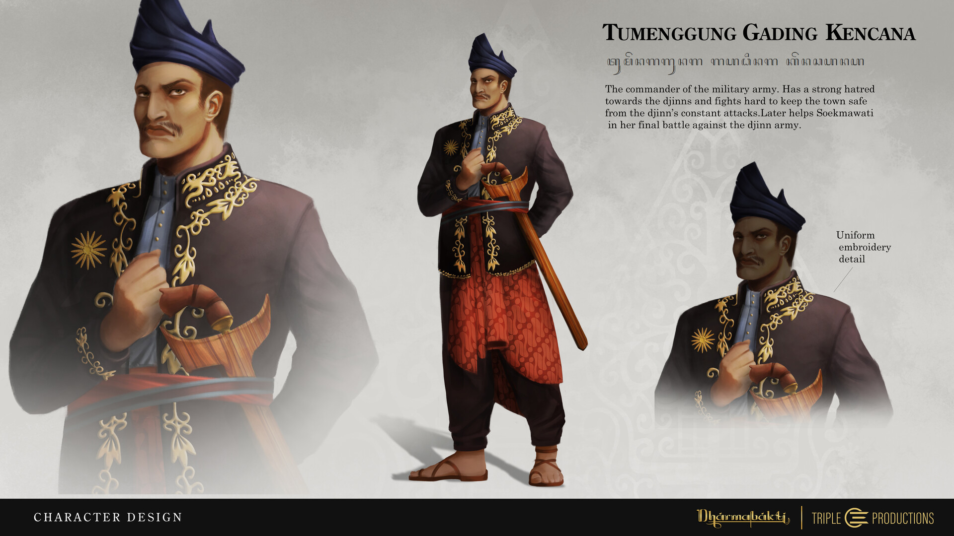ArtStation - Character Design-Tumenggung Gading Kencana