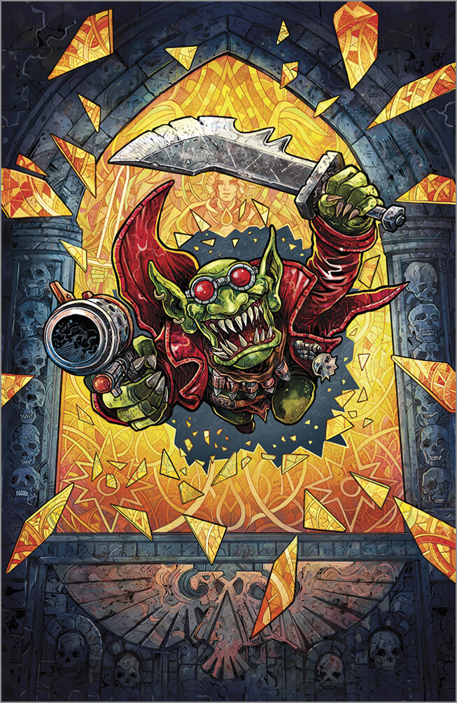 ArtStation - WARHAMMER 40.000 DA GOBBO'S DEMISE COVER