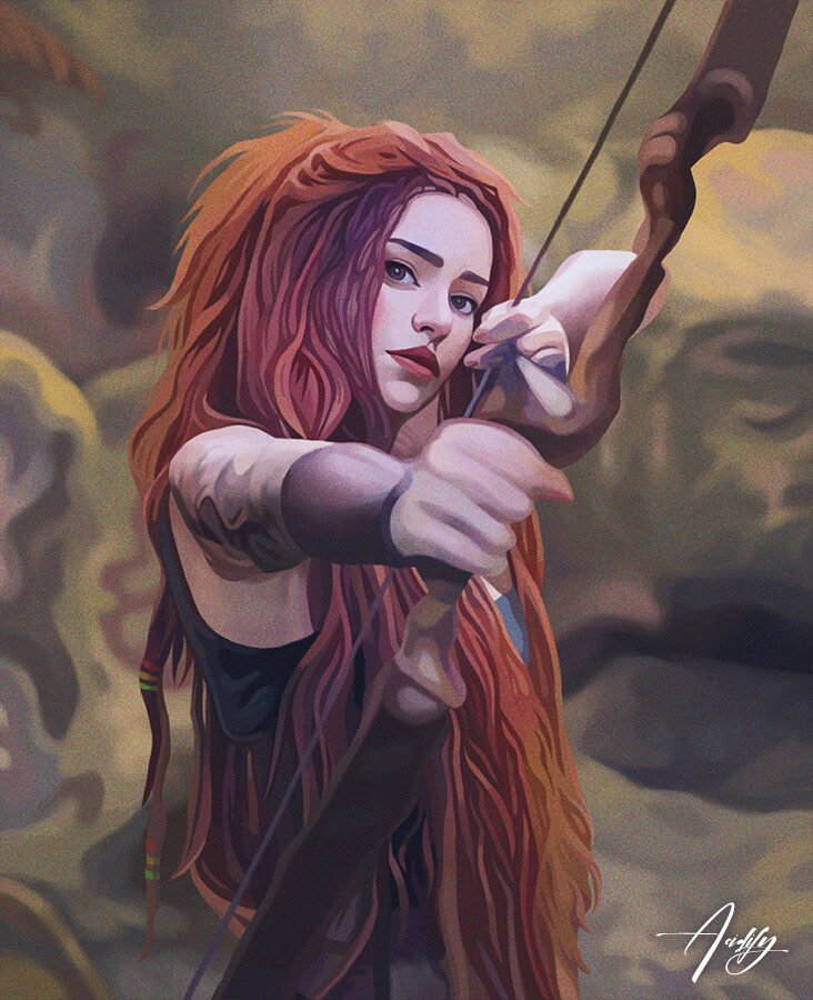 ArtStation - ARROW (Girl Digital Art)