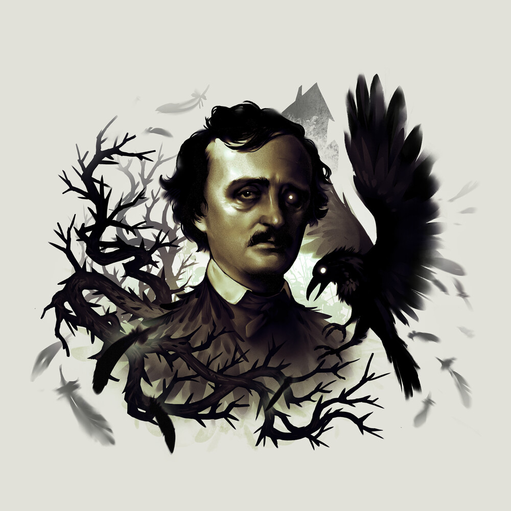 ArtStation - Edgar Allan Poe portrait