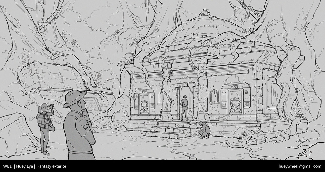 ArtStation - Fantasy exterior layout