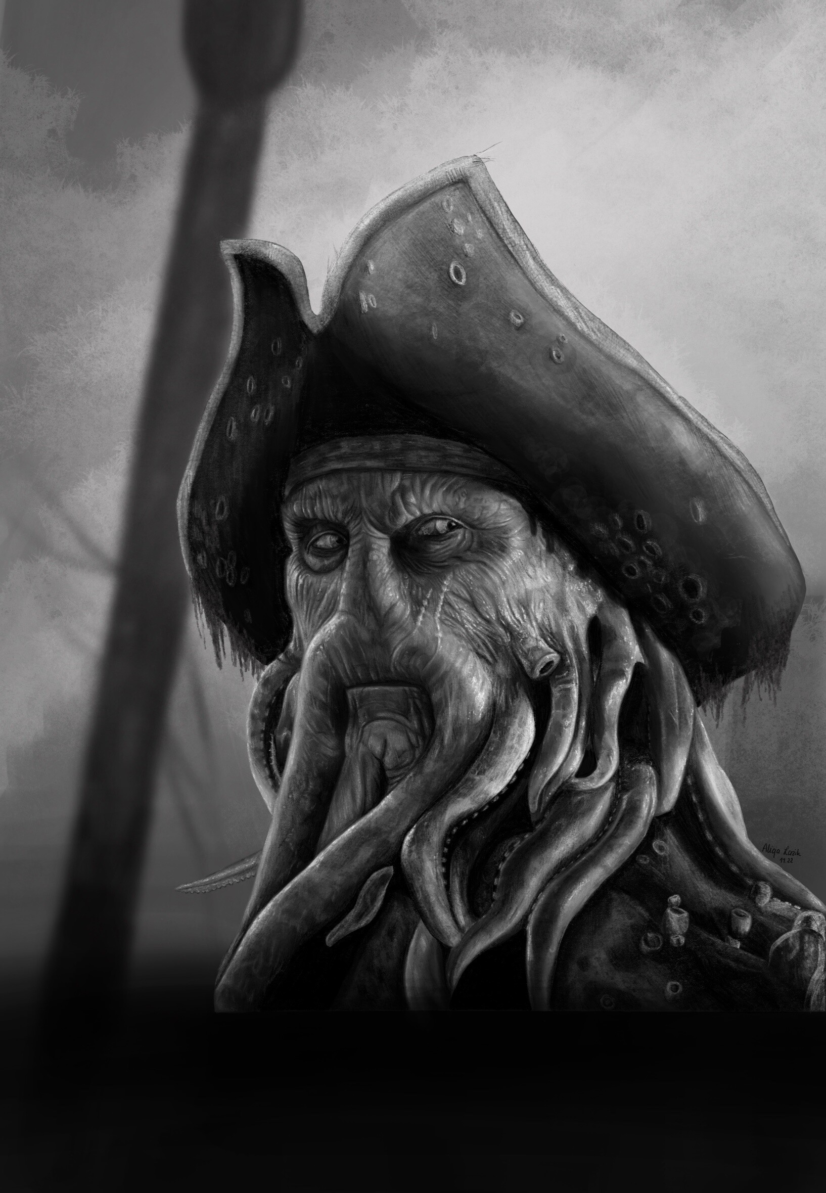 ArtStation - Davy Jones pirates of the Caribbean