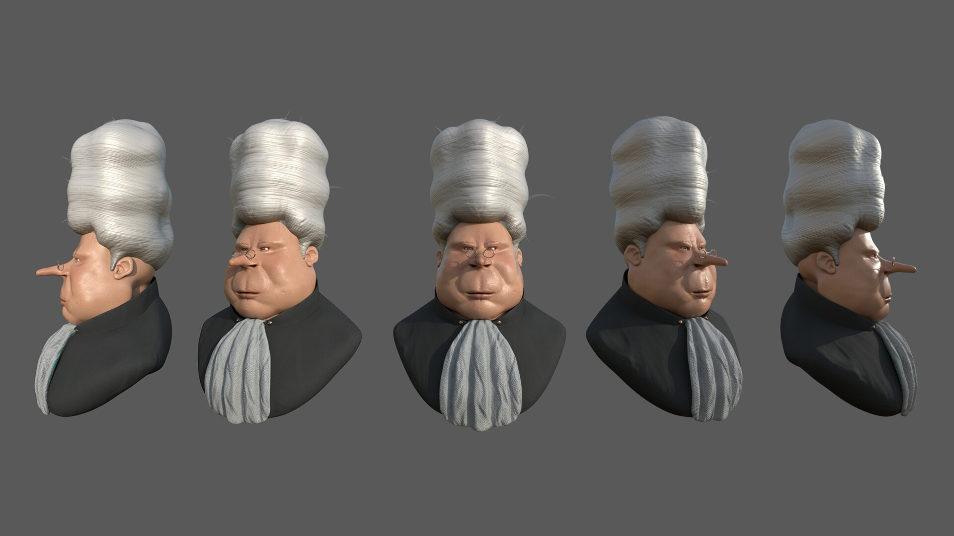 ArtStation - Cartoon Judge - Character head