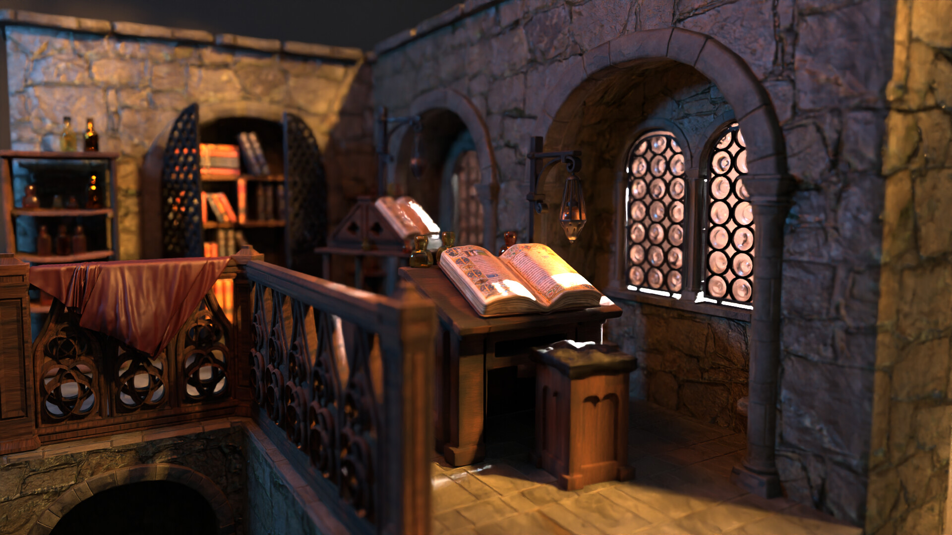 ArtStation - Medieval Diorama