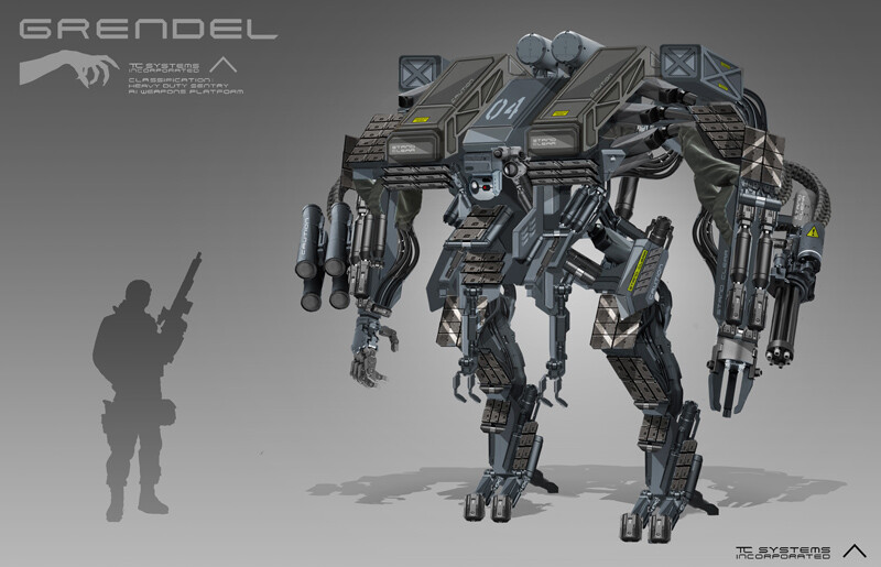 ArtStation - Grendel; Heavy Duty Assault Unit (Prototype)