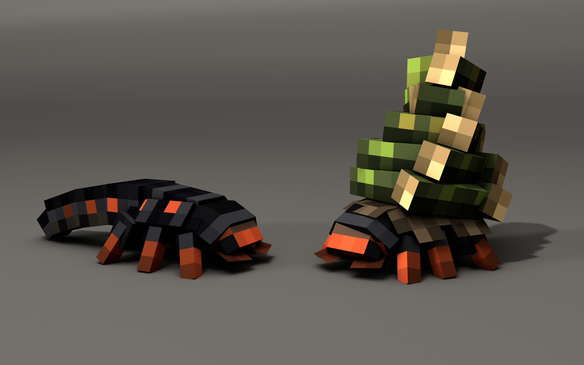 ArtStation - Bagworm Moth Larvae