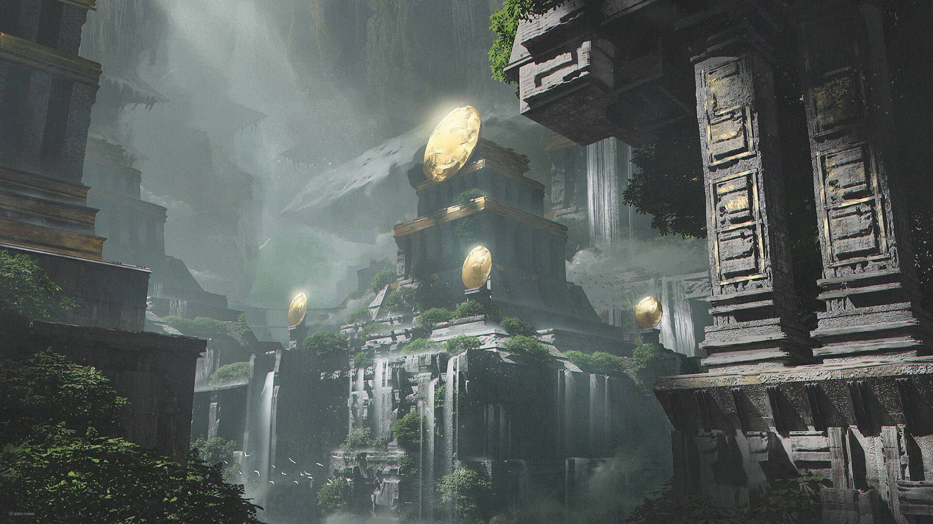 Tomb of the Gods, Borisut Chamnan : r/ImaginaryTemples