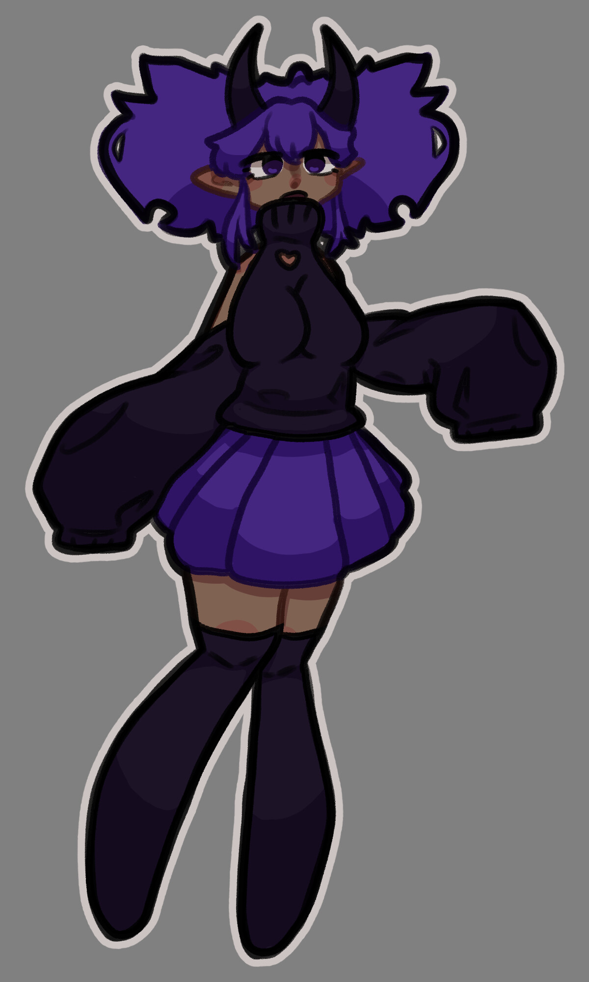 ArtStation - purple devil pose