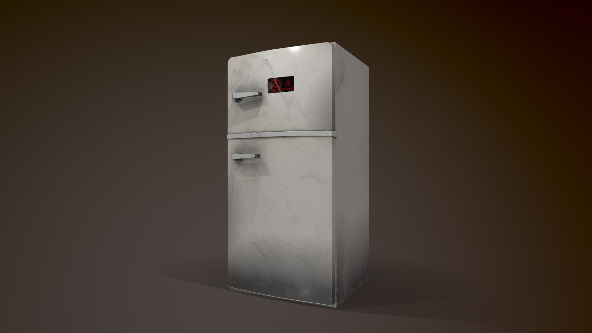 ArtStation - Abandoned modern fridge prop