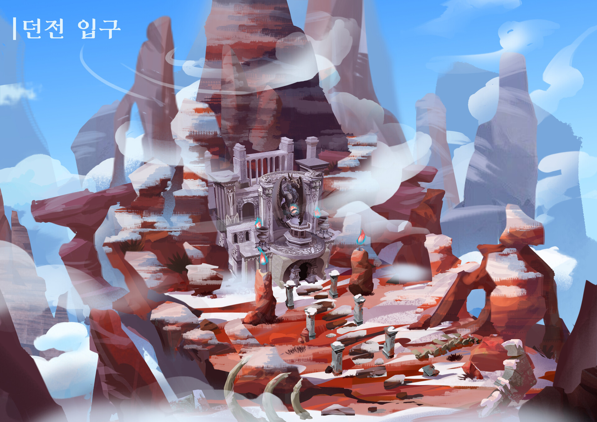 ArtStation - The entrance to a dungeon