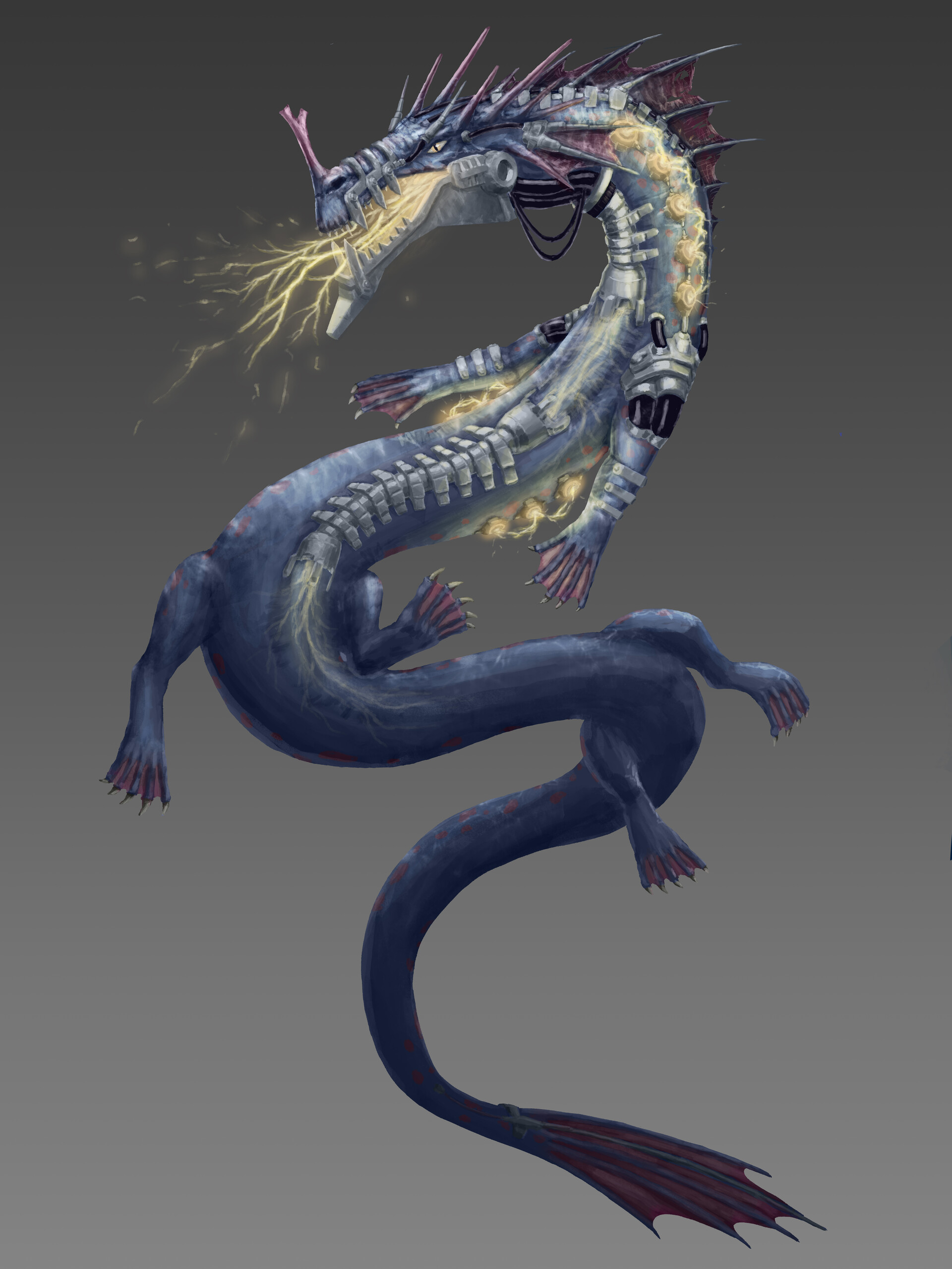 ArtStation - Cyborg Sea Serpent