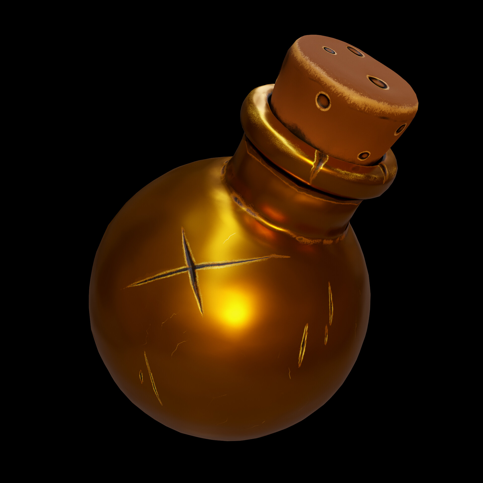ArtStation - Stylized potion bottle