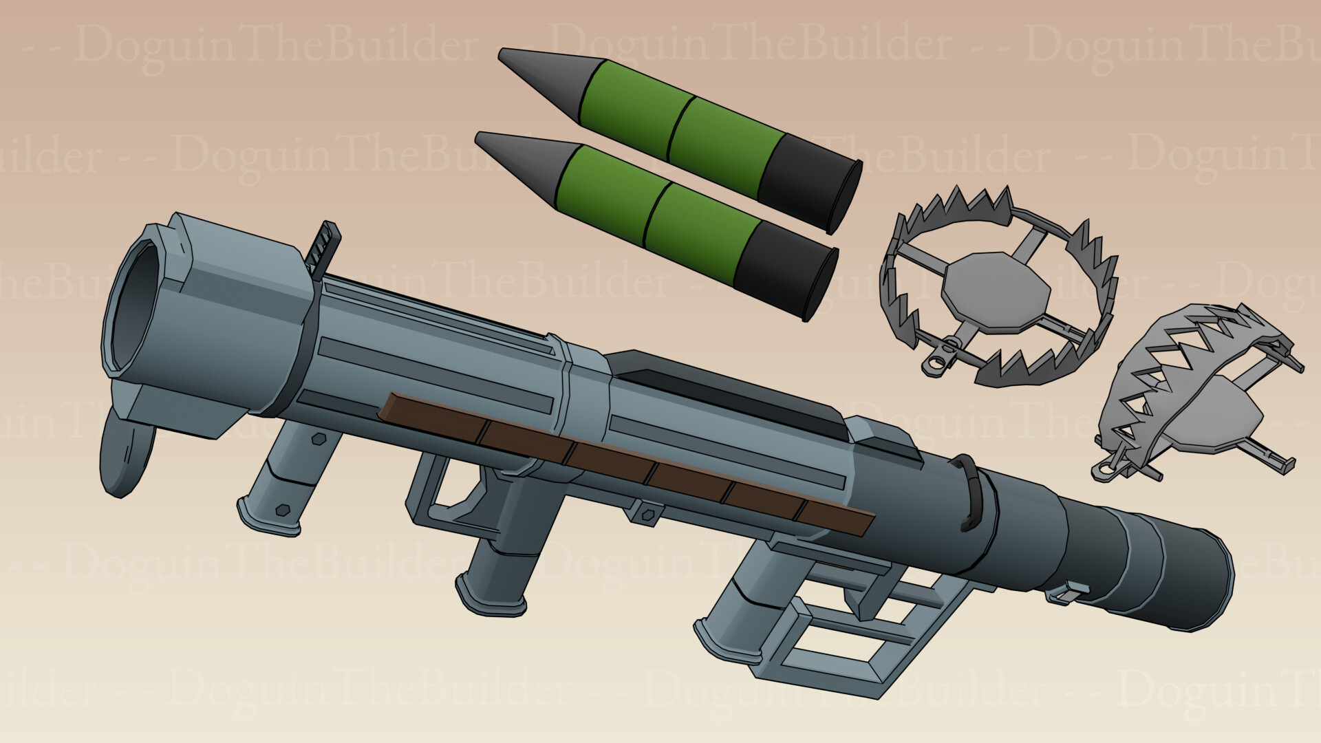 ArtStation - Bazooka and Trap Comission