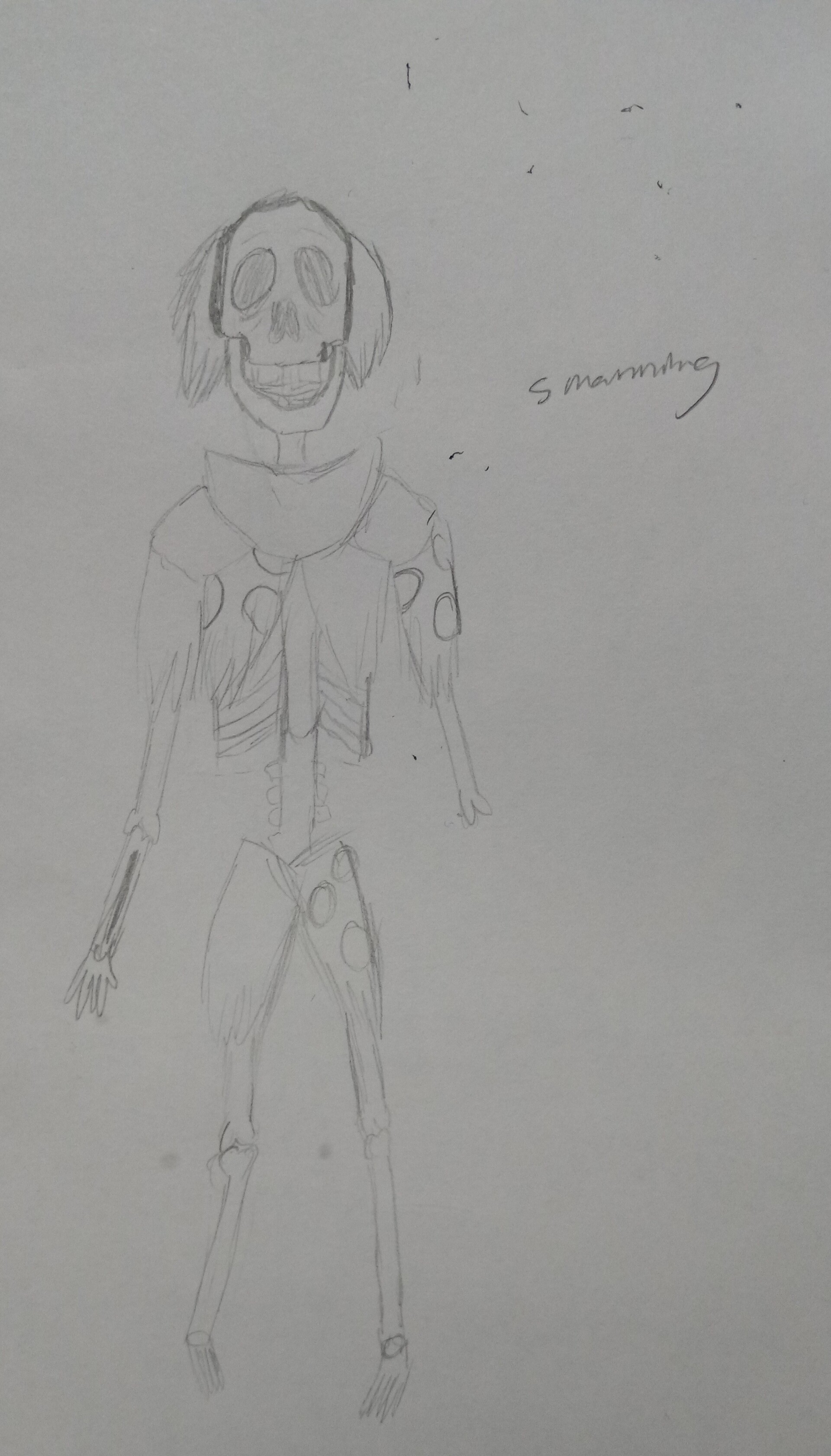 ArtStation - skeleton clown sketch (she's un named right now)