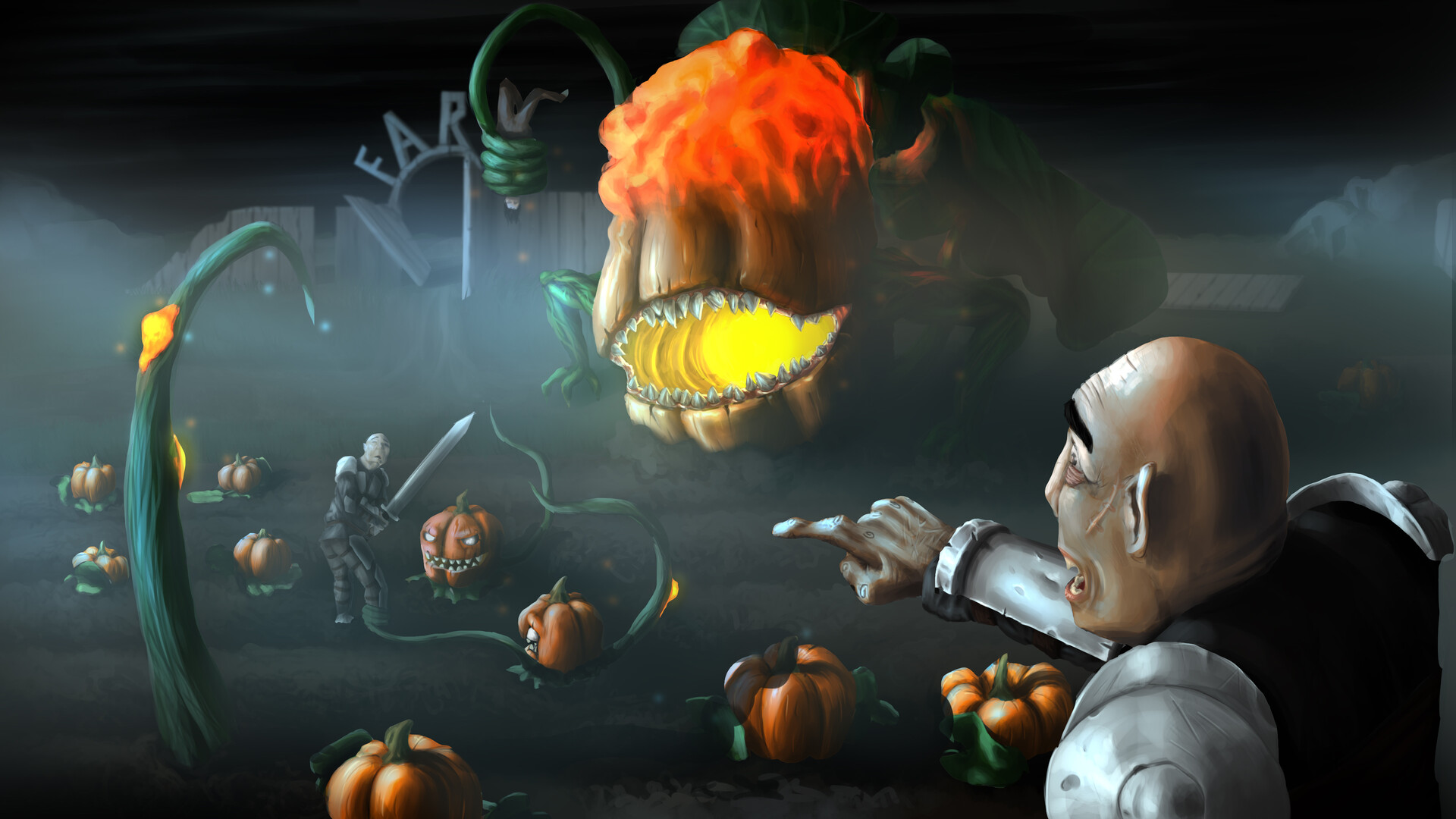 ArtStation - Pumpkin attack