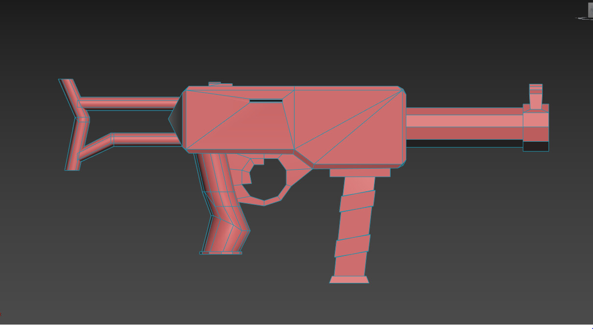 ArtStation - low poly gun