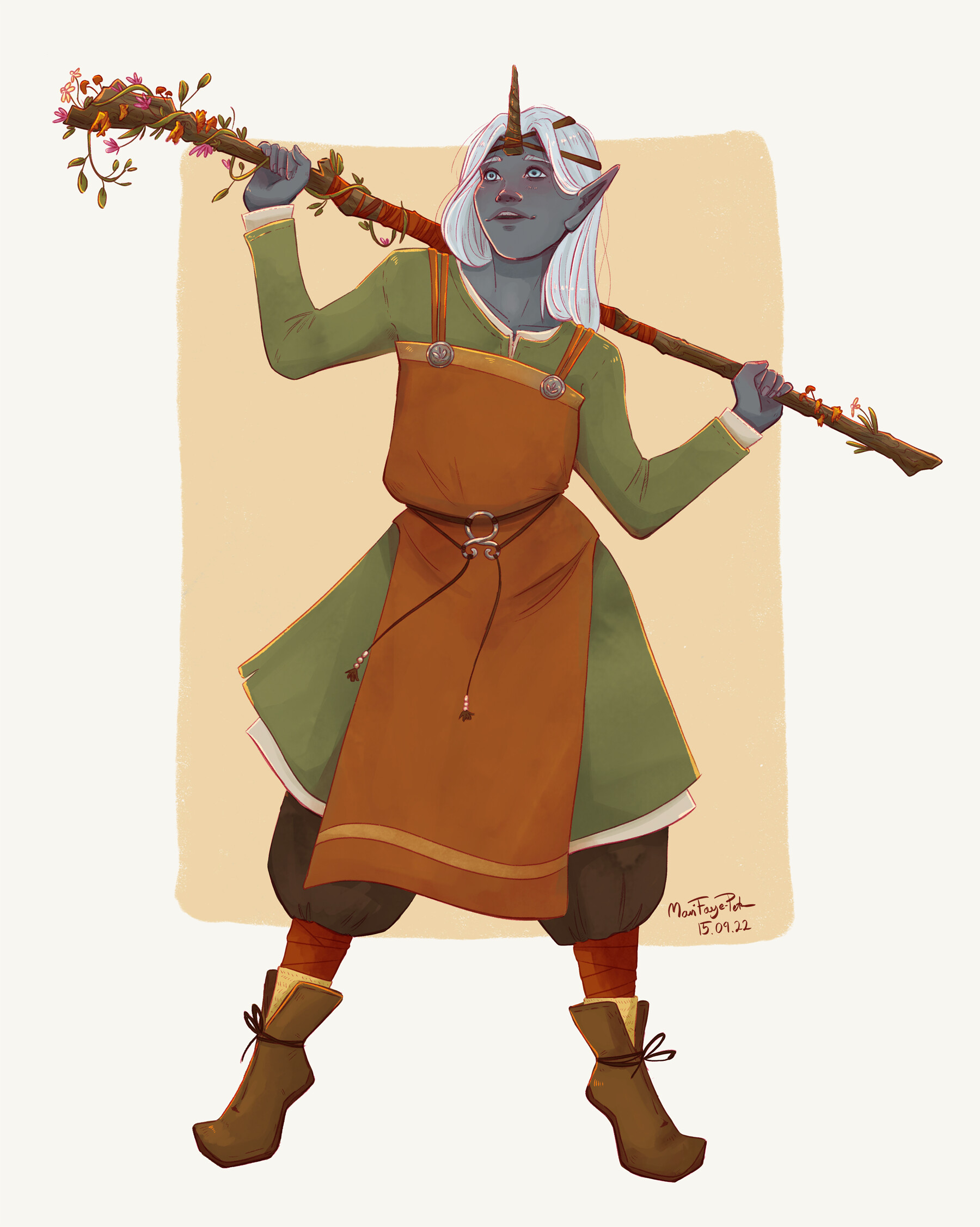 ArtStation - Avera the druid