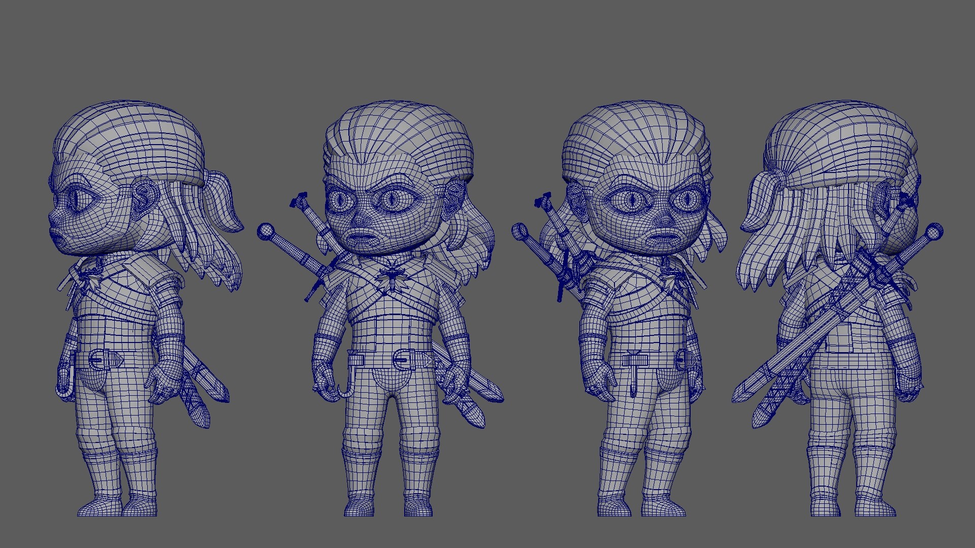 Clement Liu - Geralt from The Witcher 3 Stylized