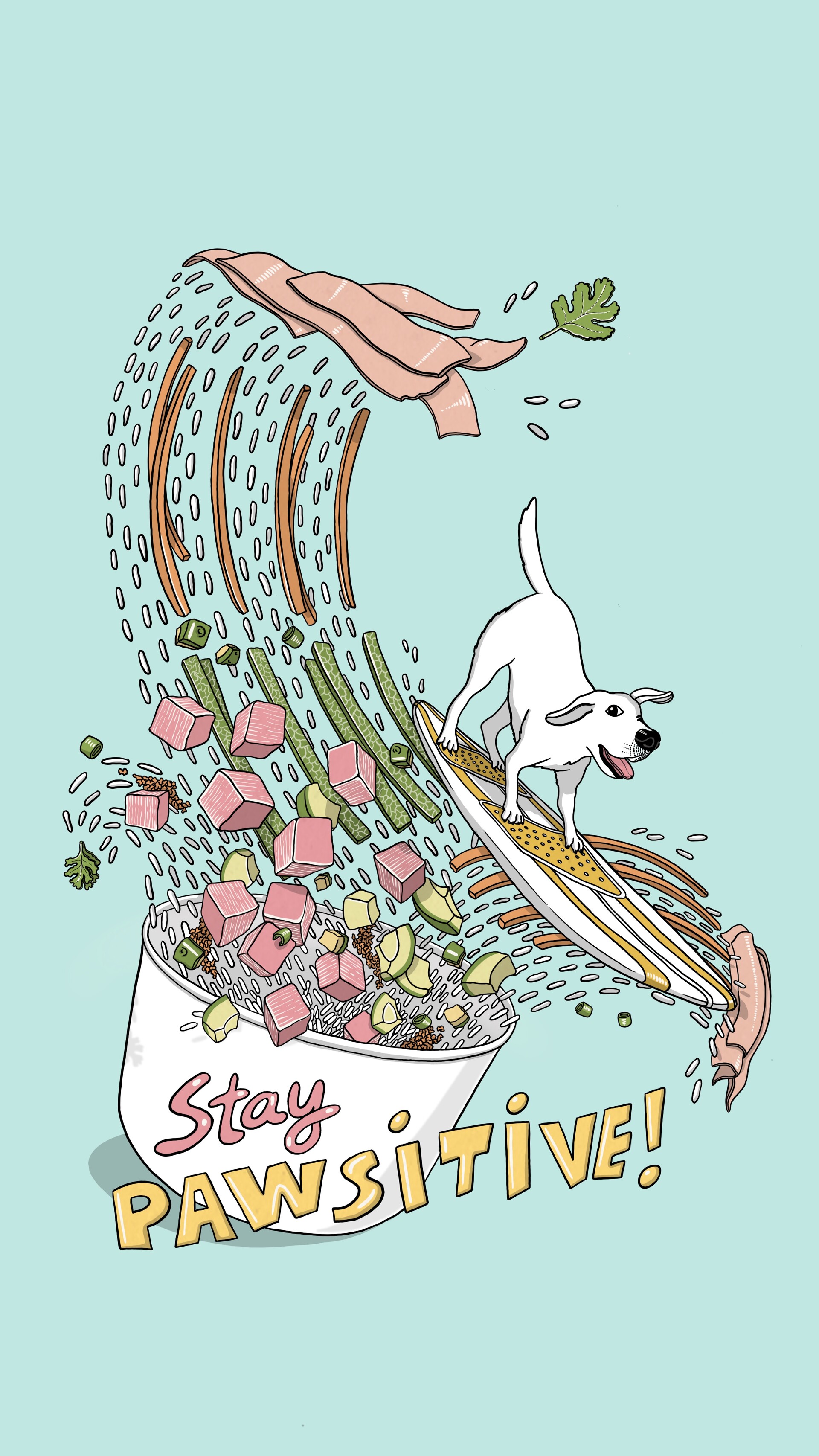 Sasha Distel - Poke Bar Illustration