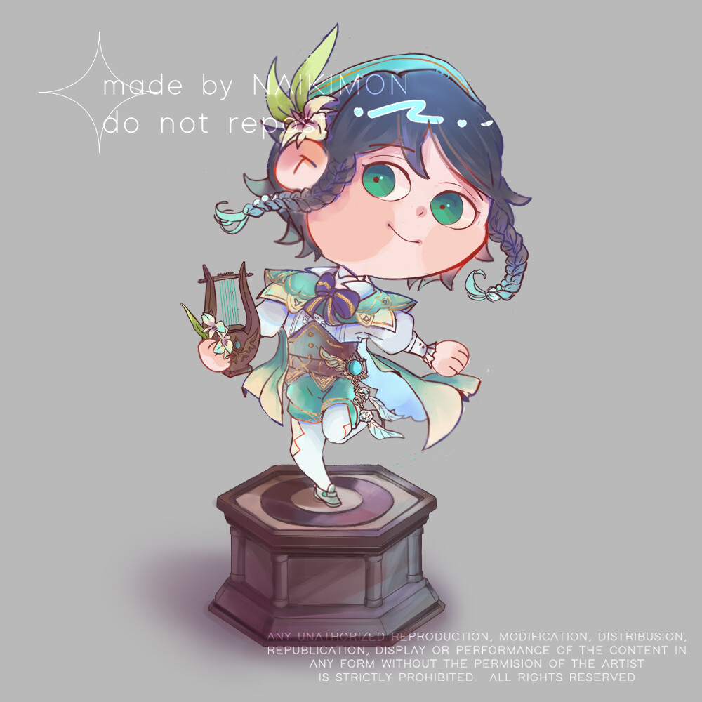 ArtStation - Gales of Wind: Venti Genshin Impact