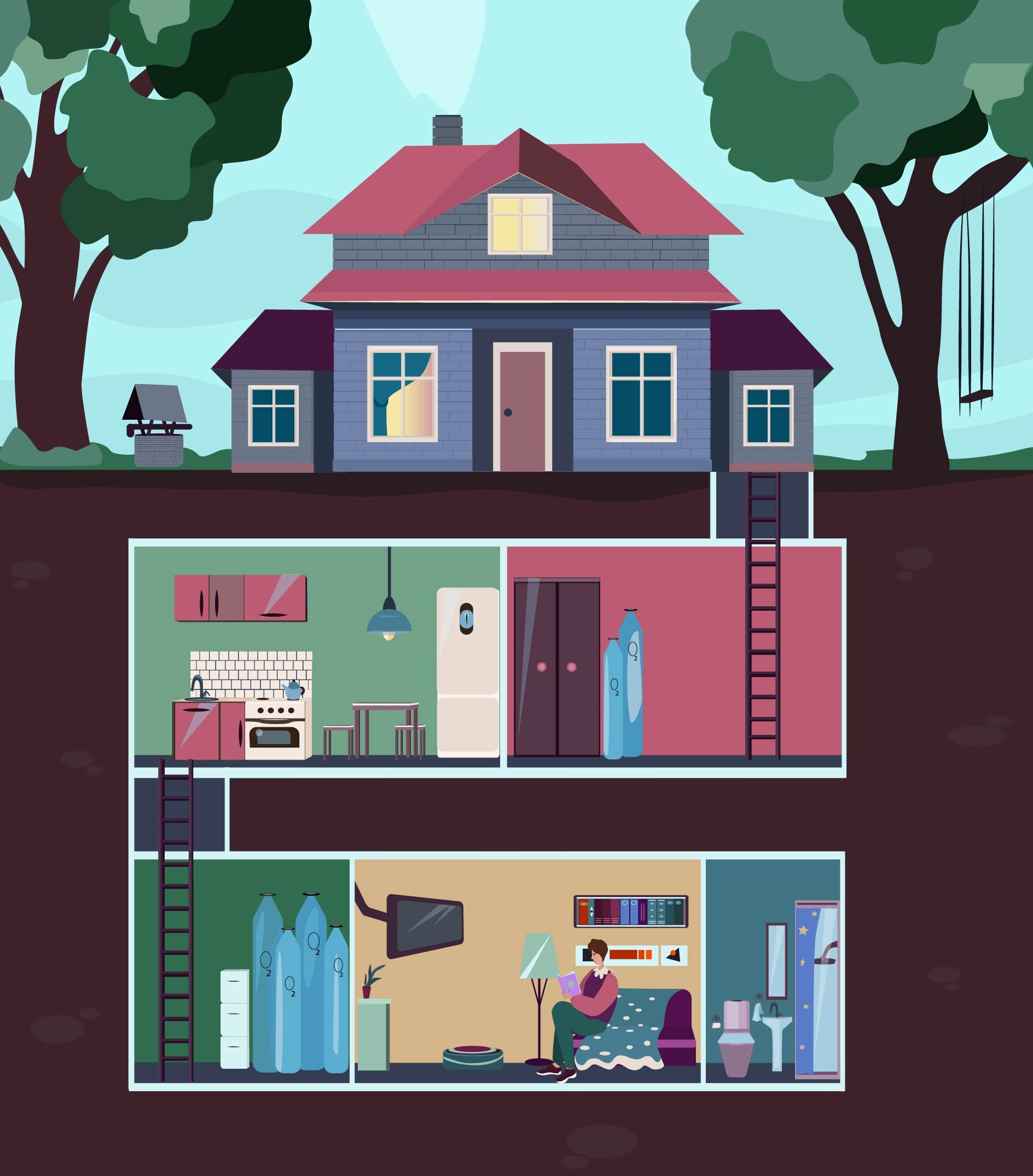 ArtStation - the house is underground