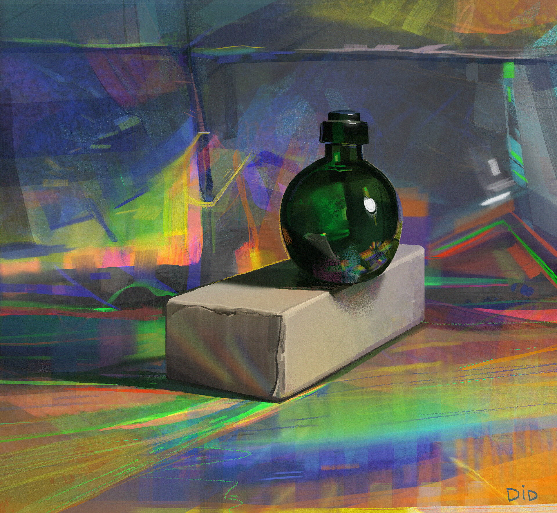 ArtStation - Still life. Glass jar.