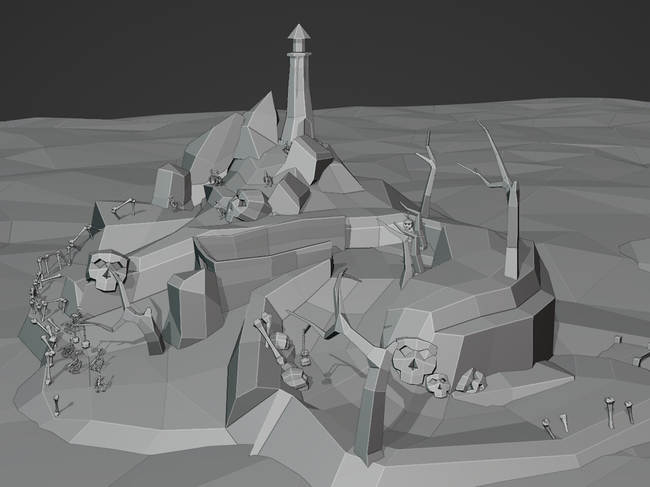 Thomas Potter - PS1 Style Island Game Environment