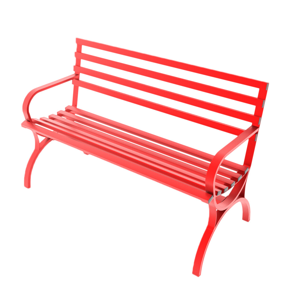 ArtStation - Generic bench lancas red