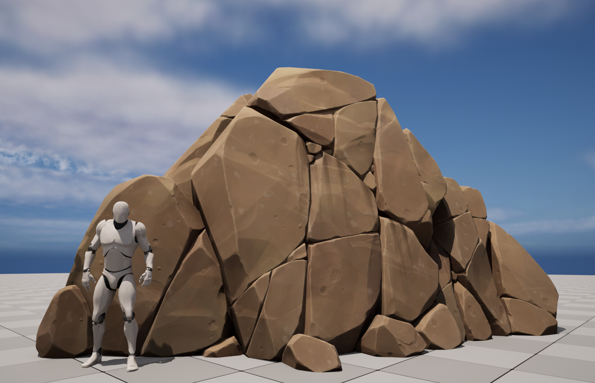 ArtStation - Large stylized rock