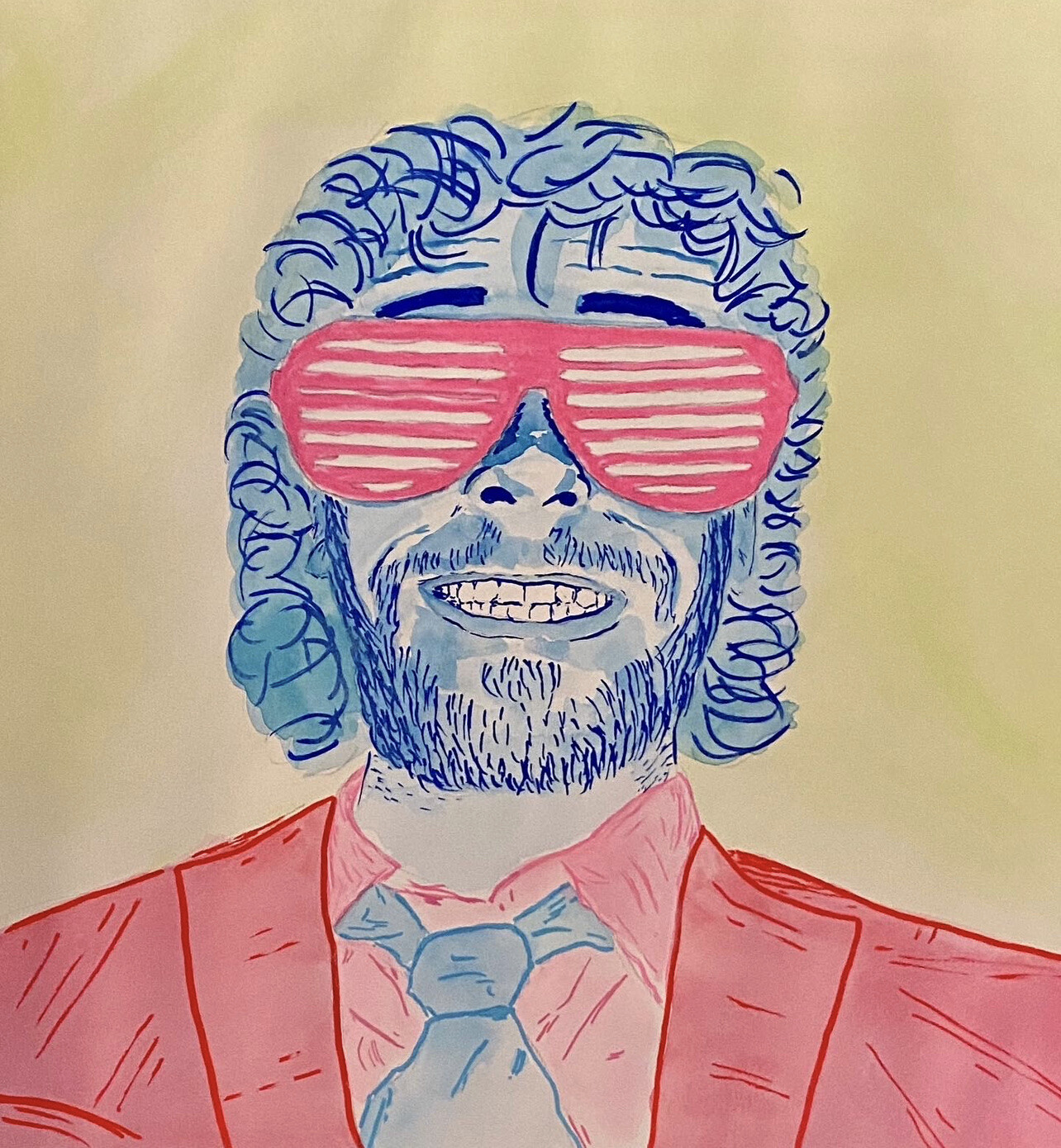 ArtStation - Mixed Media Self Portrait