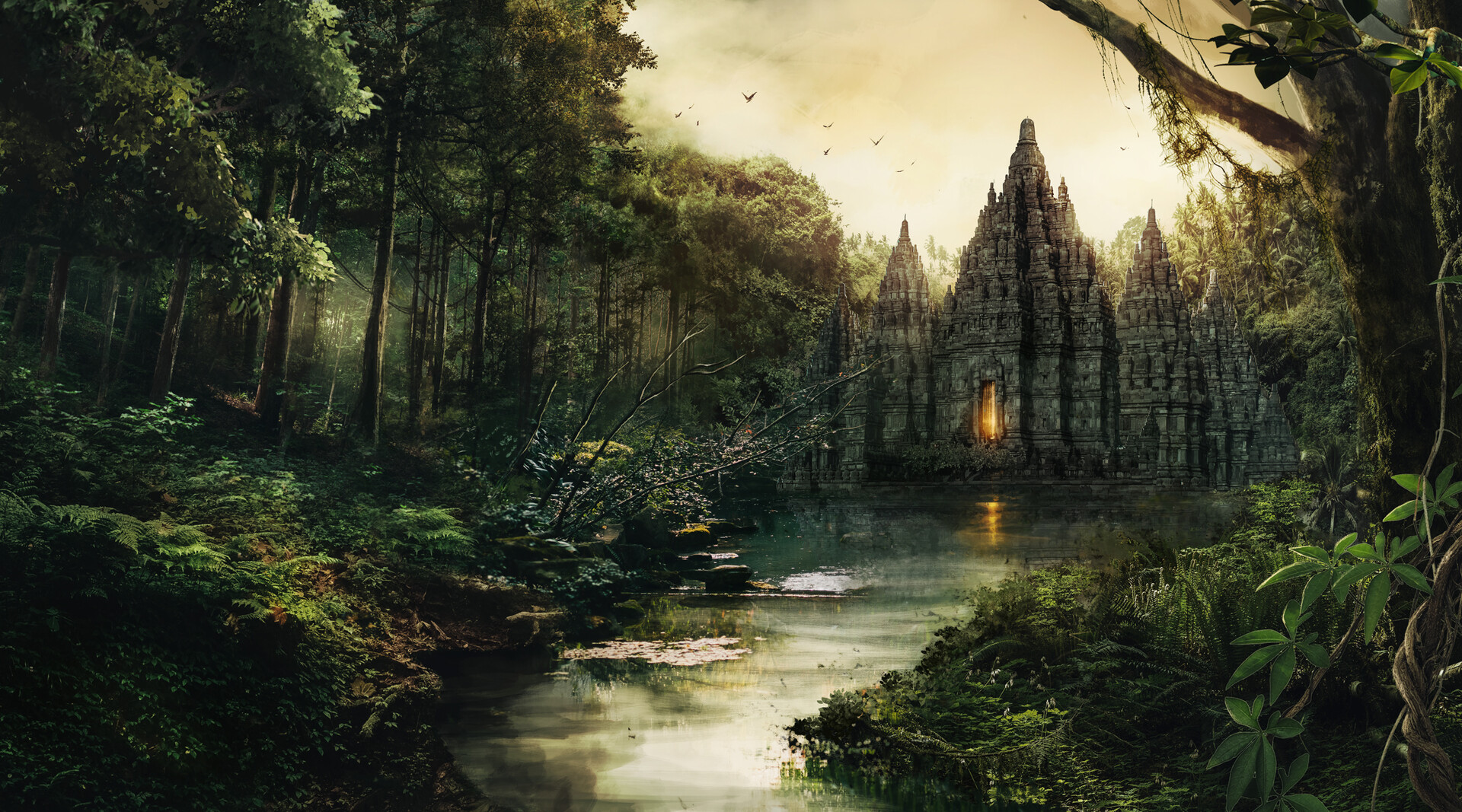 ArtStation - Temple - Matte painting