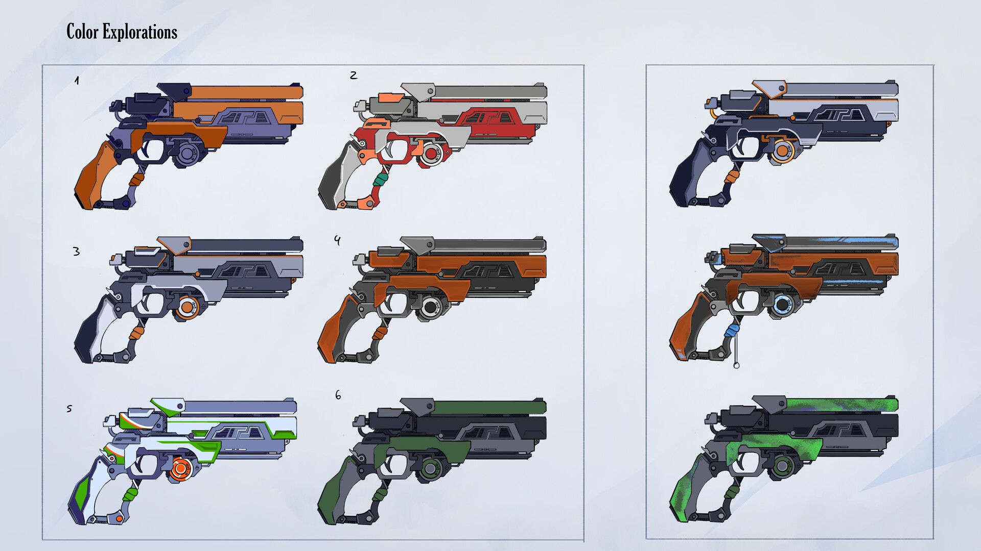 sci fi pistol concept