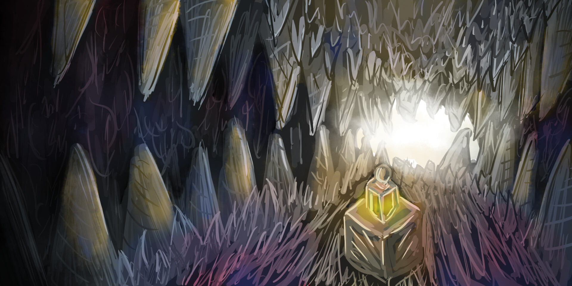 ArtStation - Cave and Clearing concept sketches