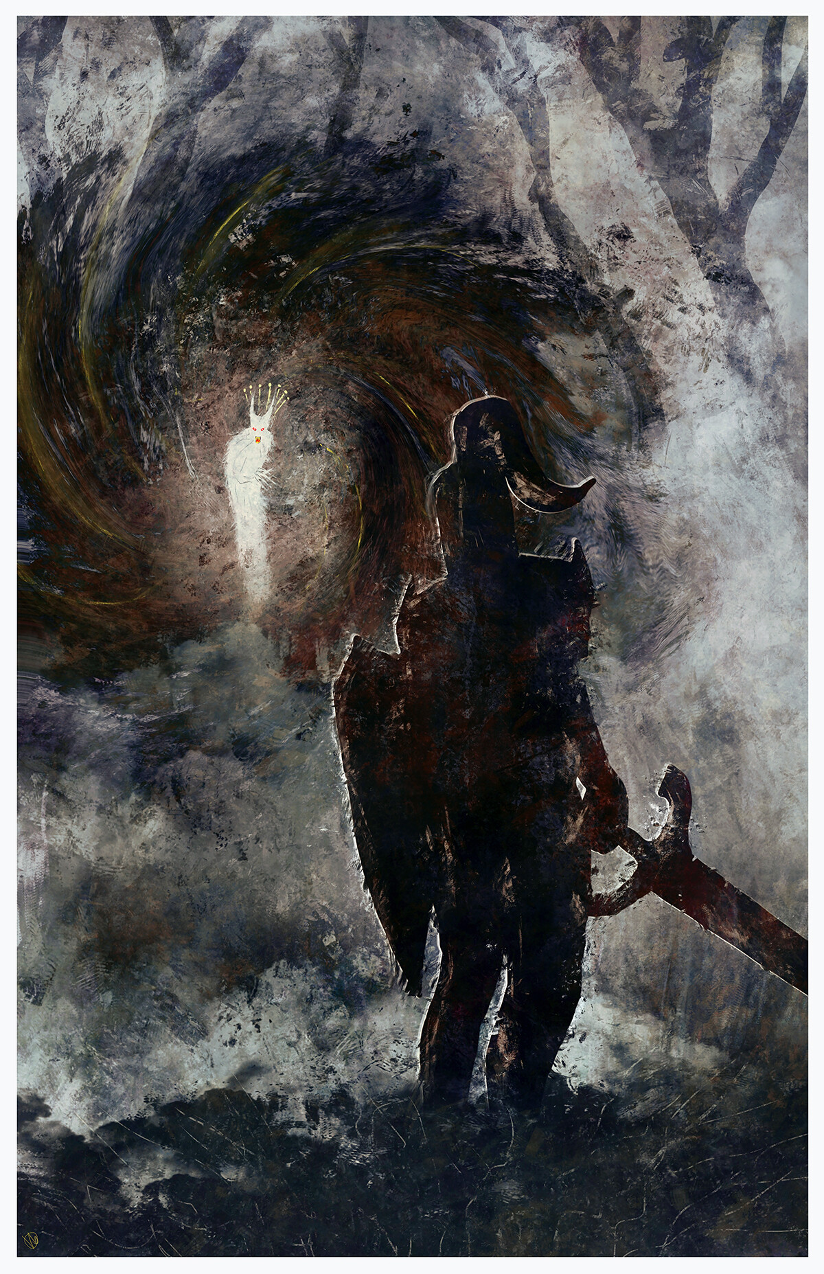 ArtStation - KNIGHT HUNTS THE MIST KING