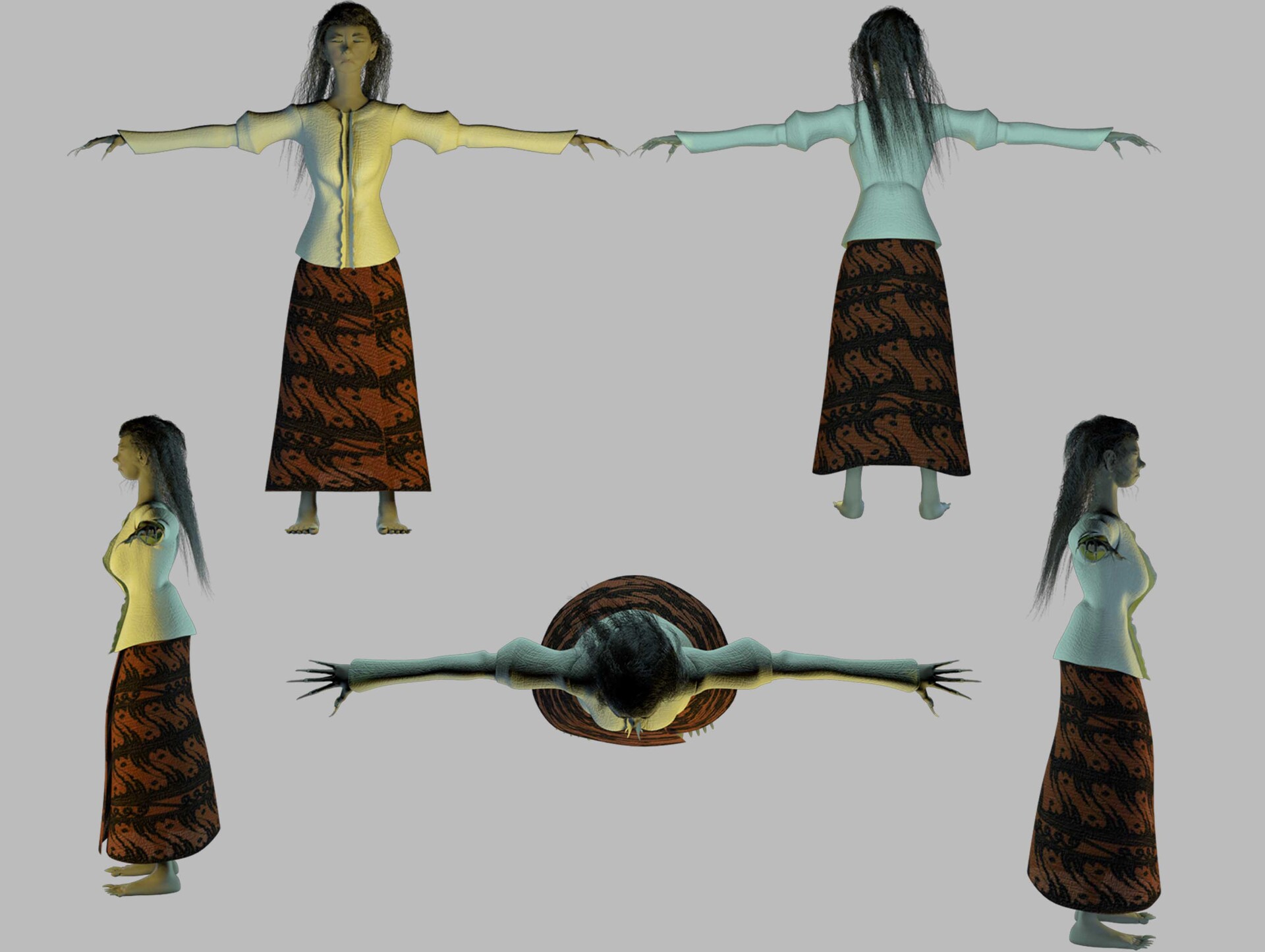 Jeff Tan - Giant Kuntilanak-3D Monster Concept