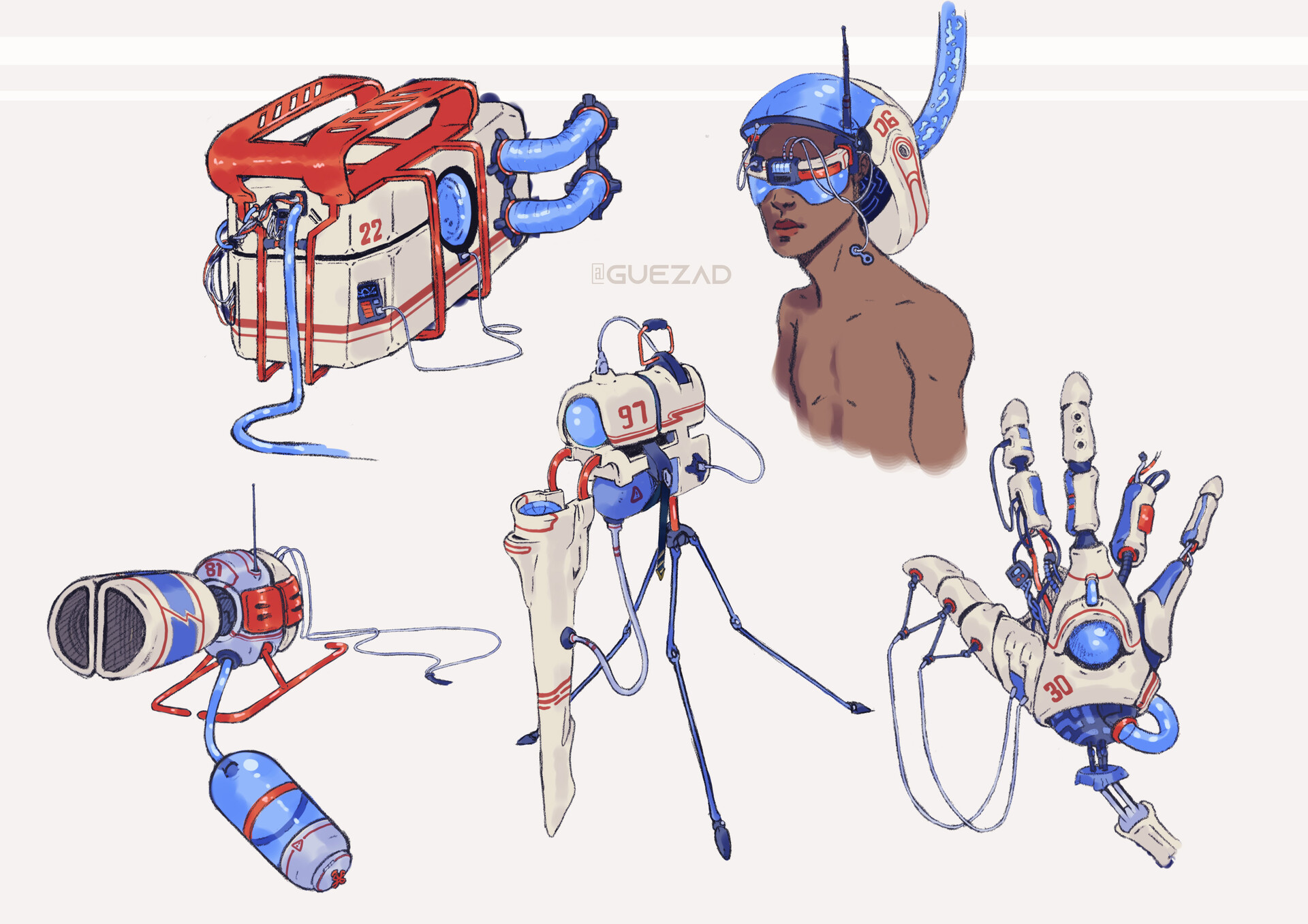 ArtStation - Machines Props Concept Art