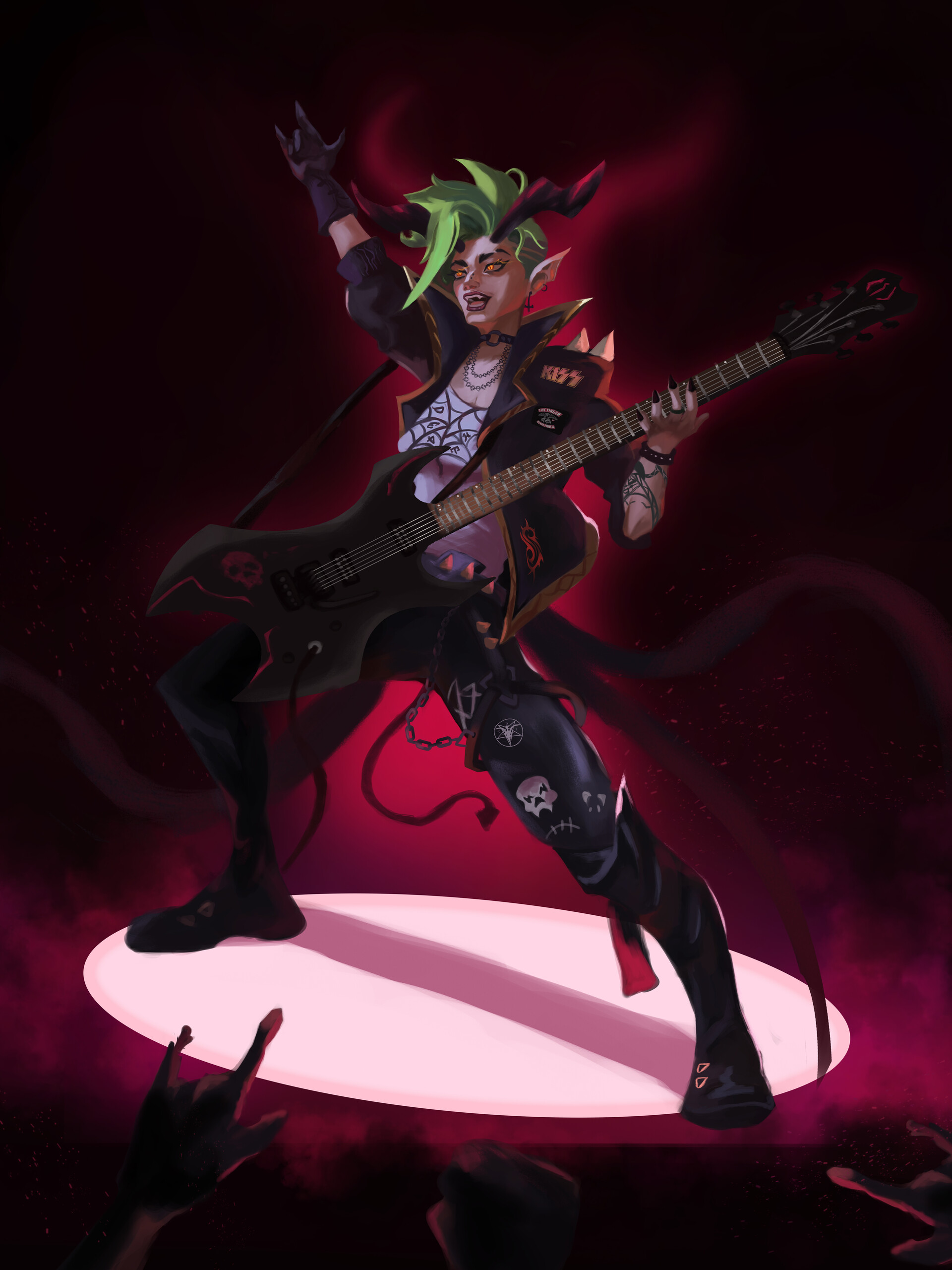 ArtStation - Demon Punk Maria performing