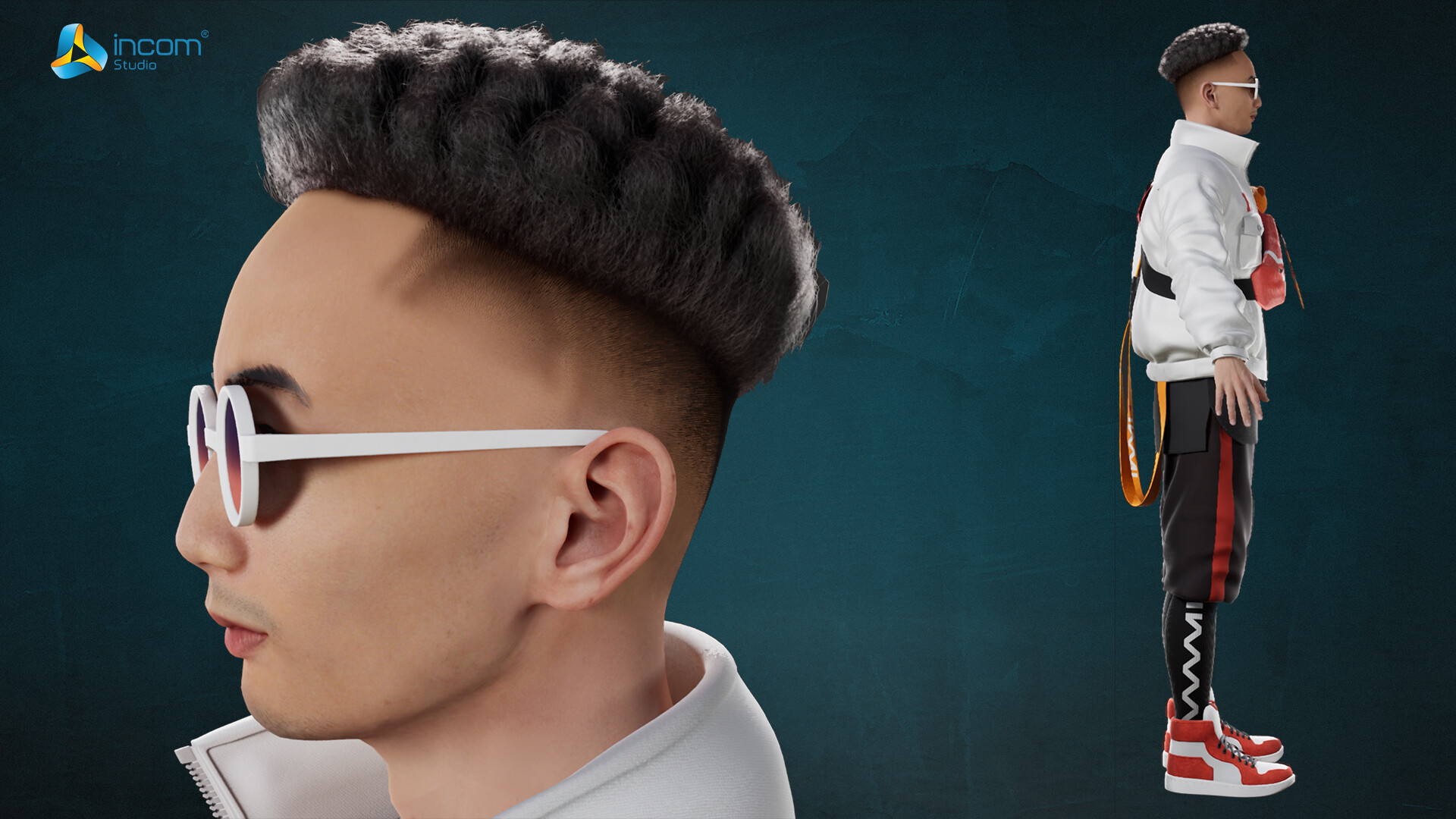 InCom Studio 3D - Rhymastic 3D model - Vietnamese rapper and musician