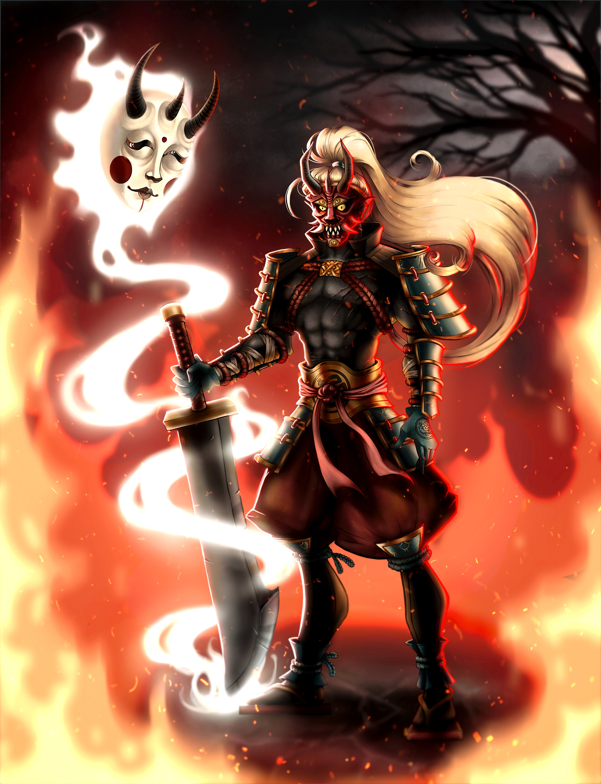 ArtStation - Original character illustration in japanese style