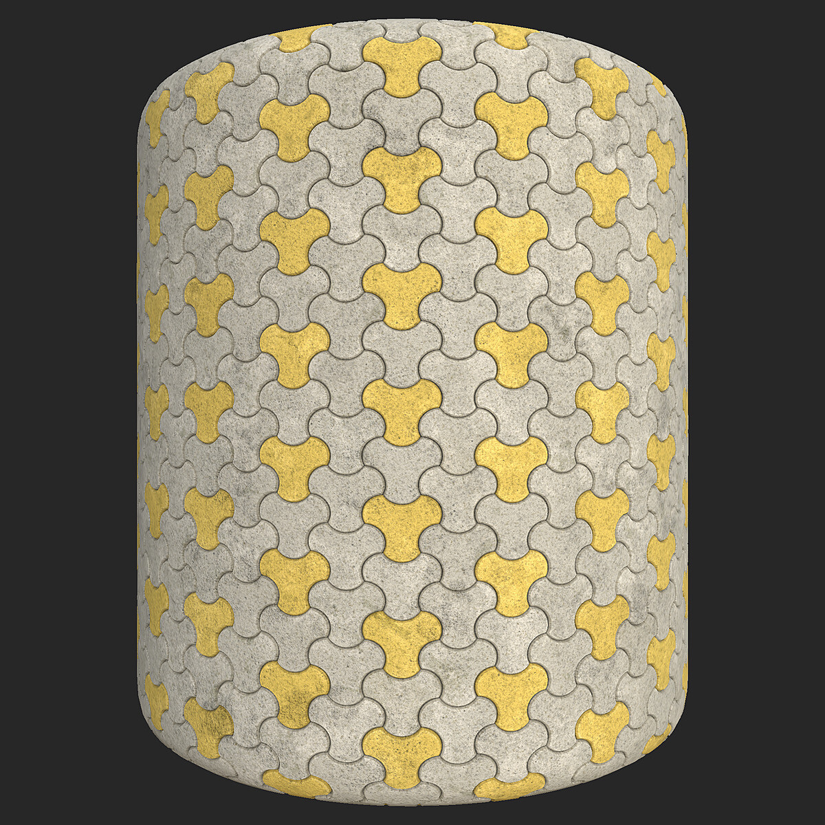 TextureCan - Fan shaped (Y-Shape) Checker Colour Concrete Blocks
