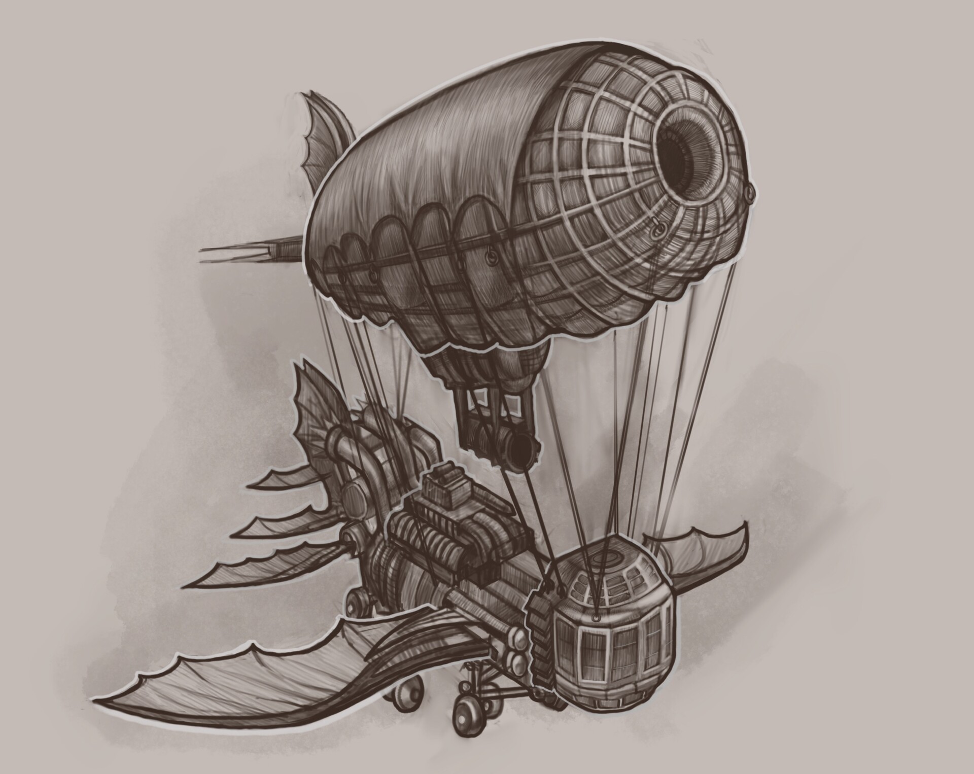ArtStation - Flying airship