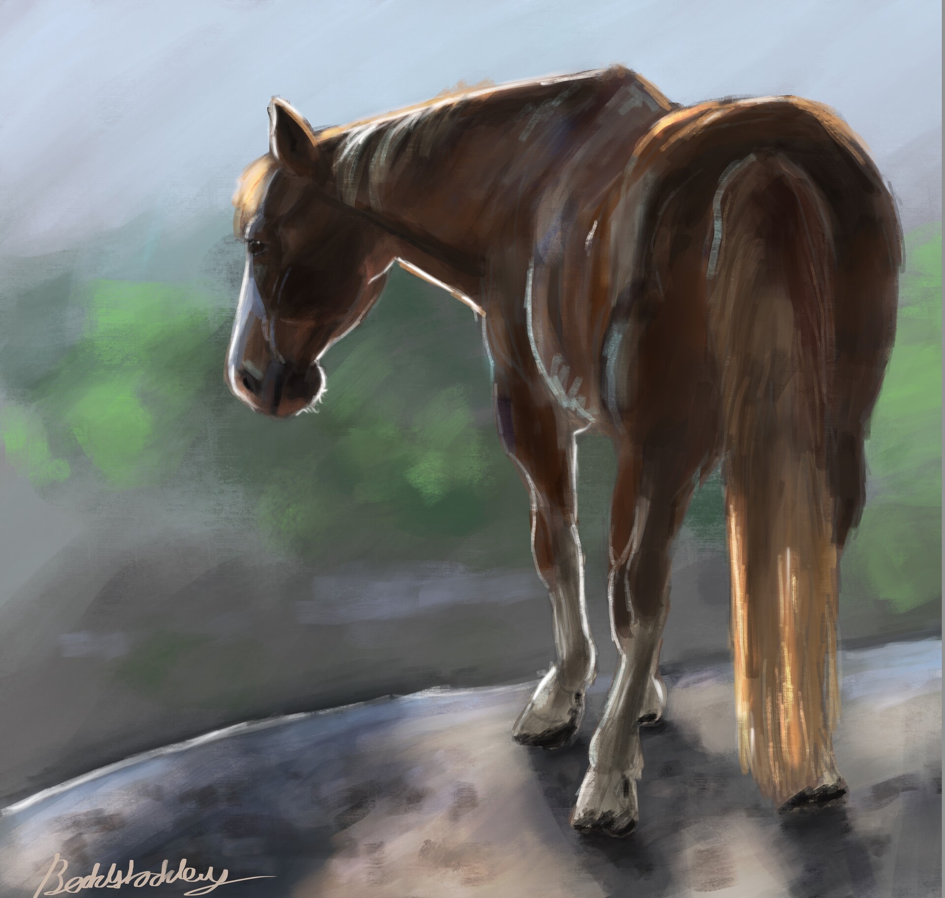 ArtStation - Resting mare