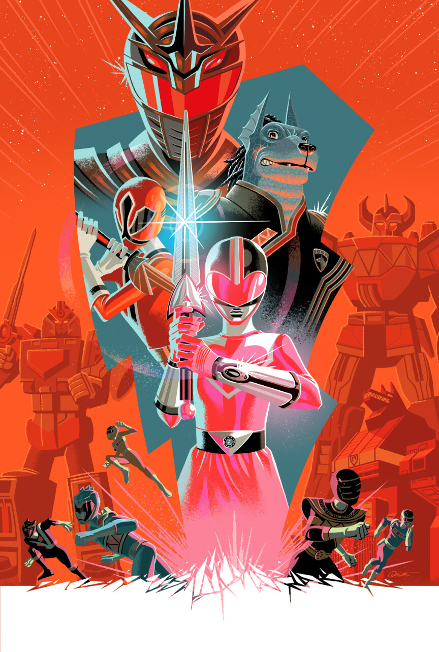 ArtStation - Mighty Morphin Power Rangers 2018 Annual cover
