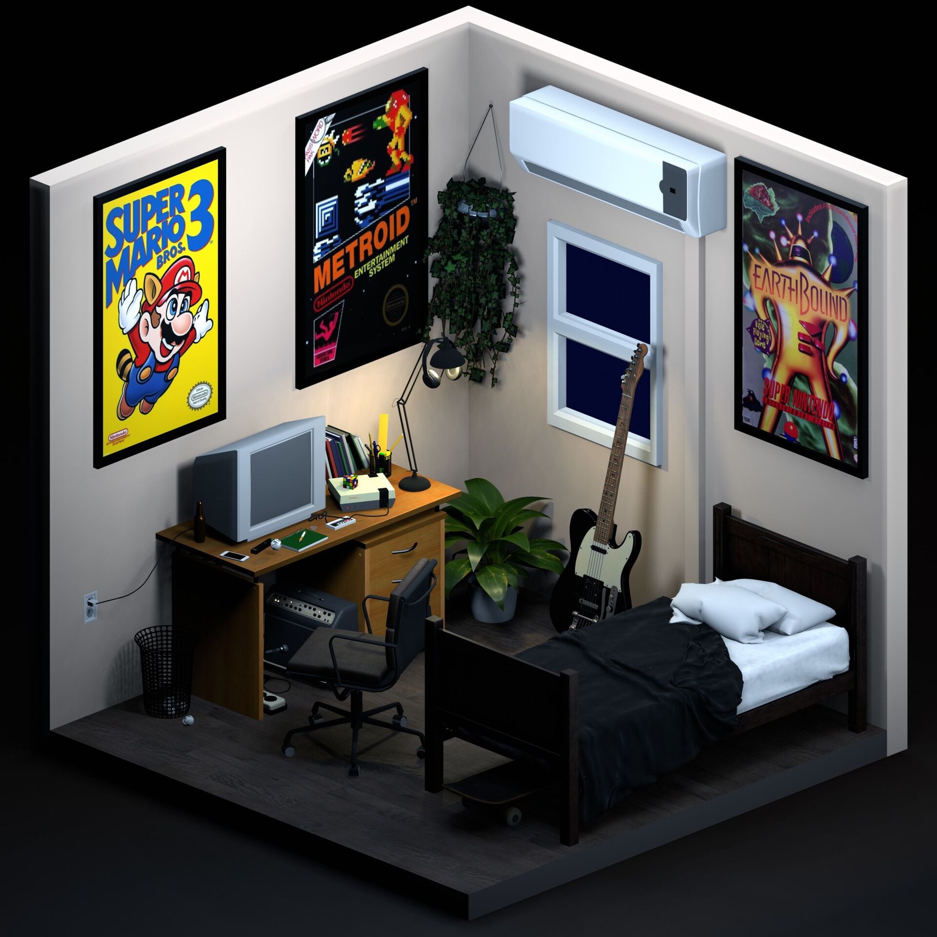 ArtStation - Retro Room