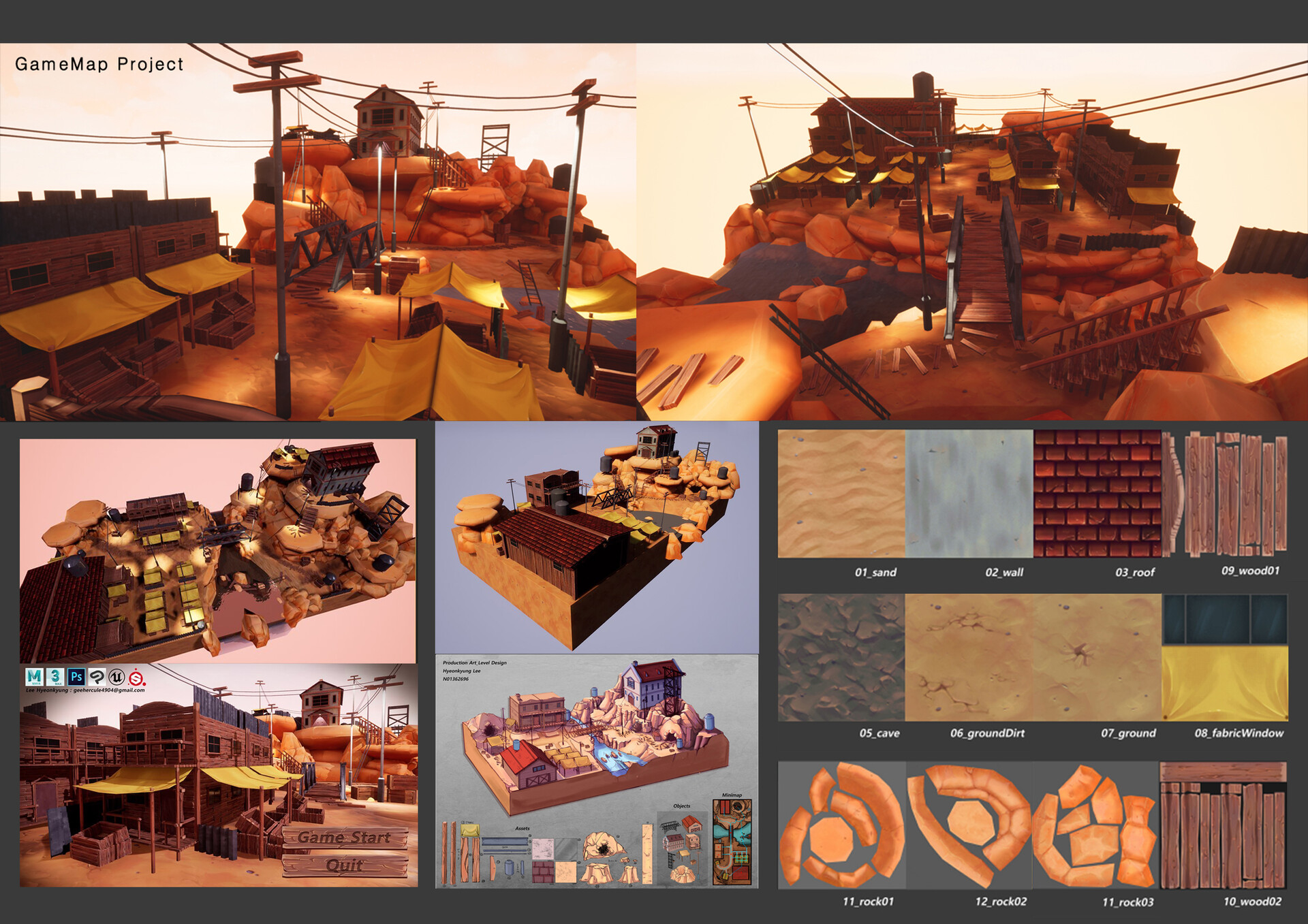 ArtStation - Western Style of Game map design