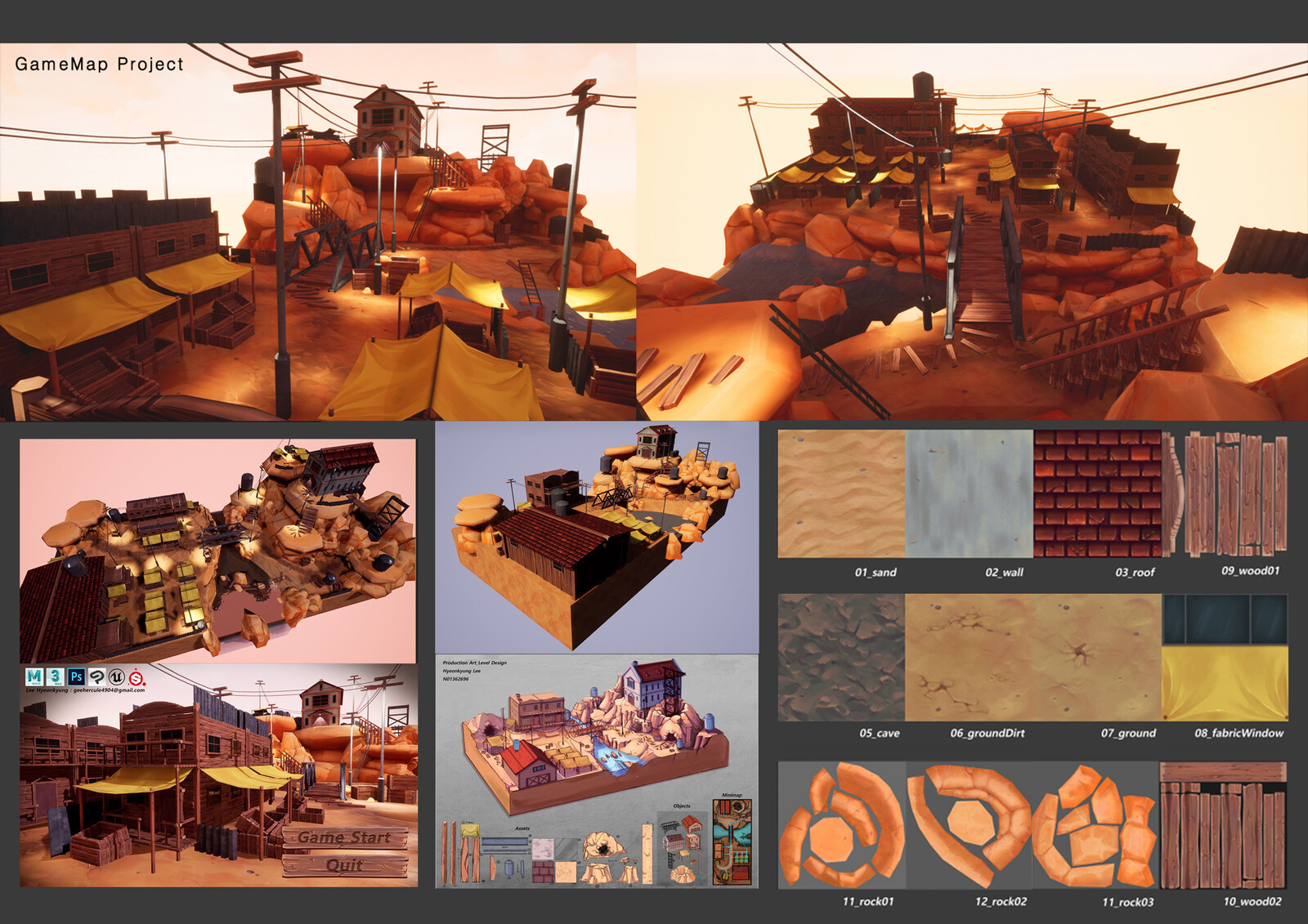 Hyeonkyung Lee - Western Style of Game map design