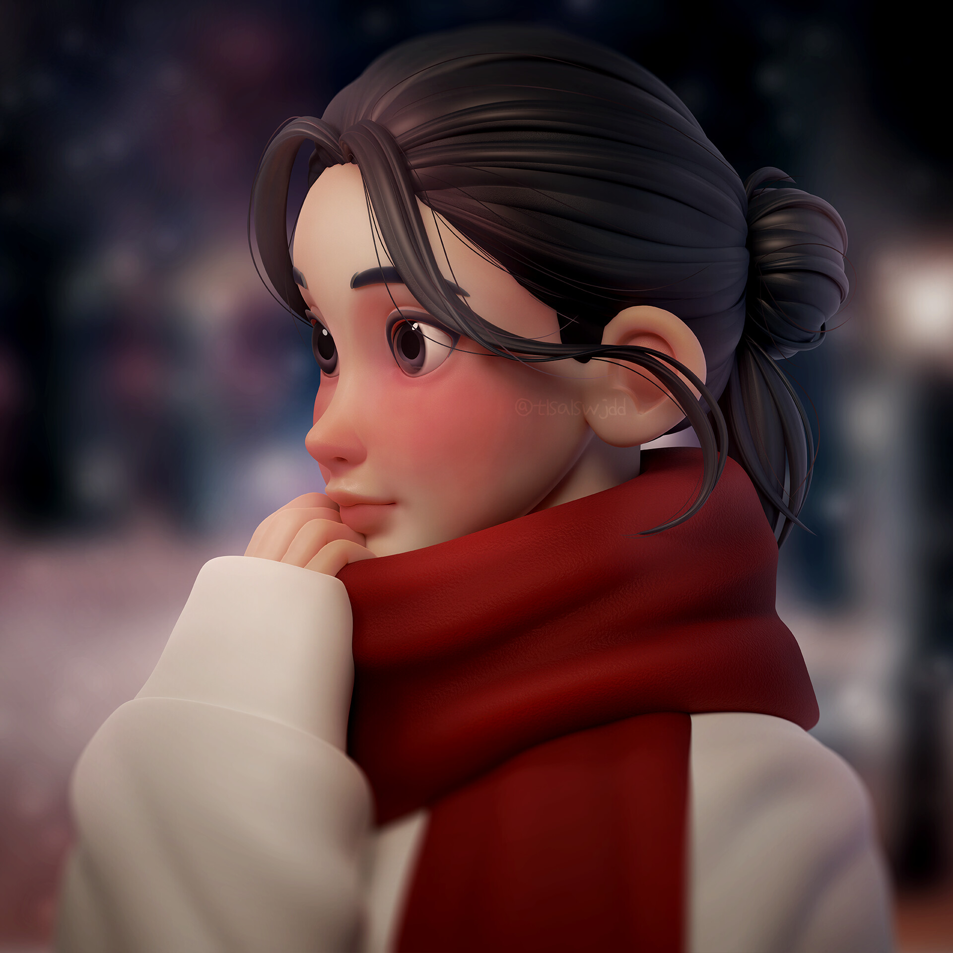 ArtStation - Winter girl