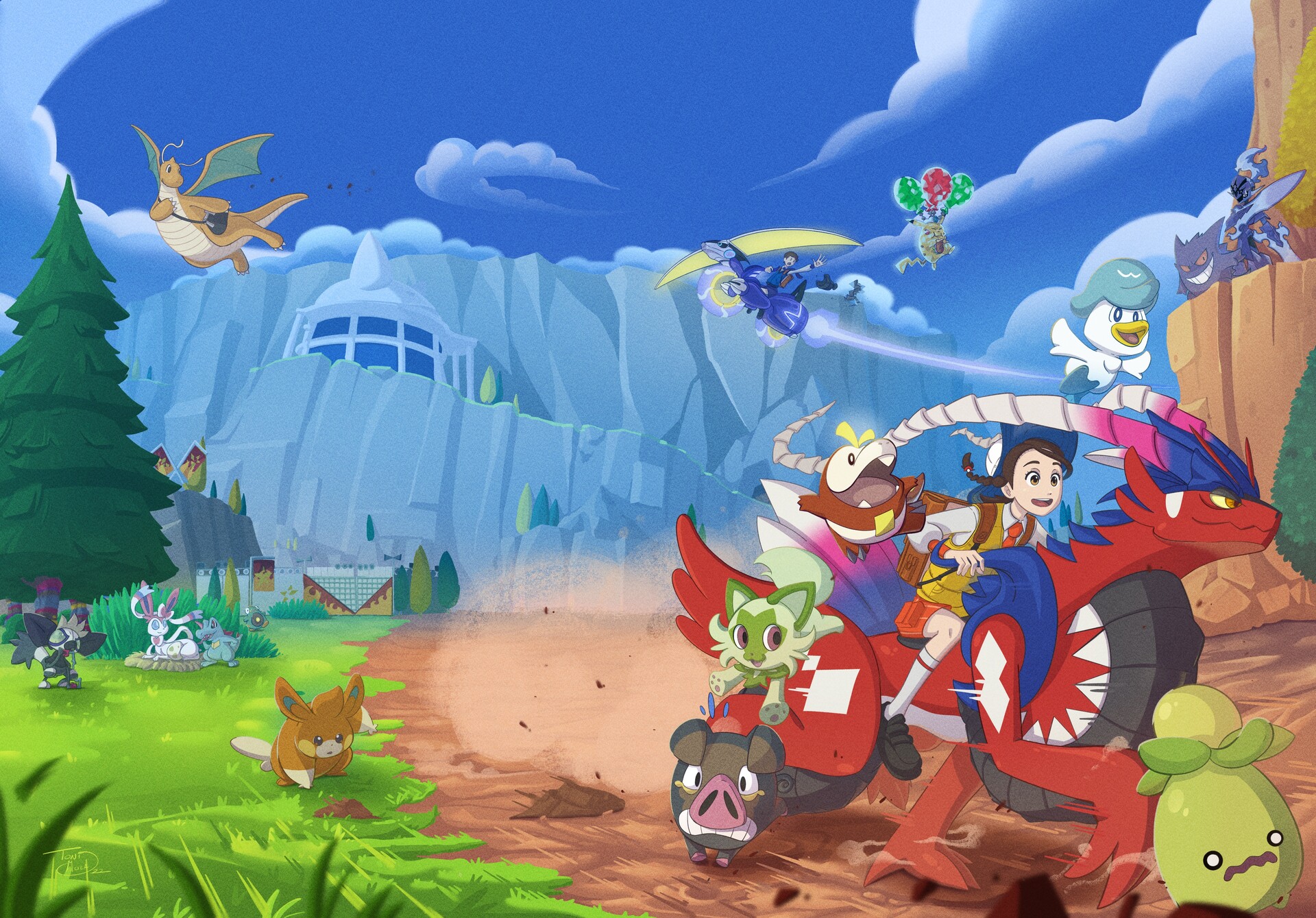 ArtStation - Pokemon Scarlet Violet Cover