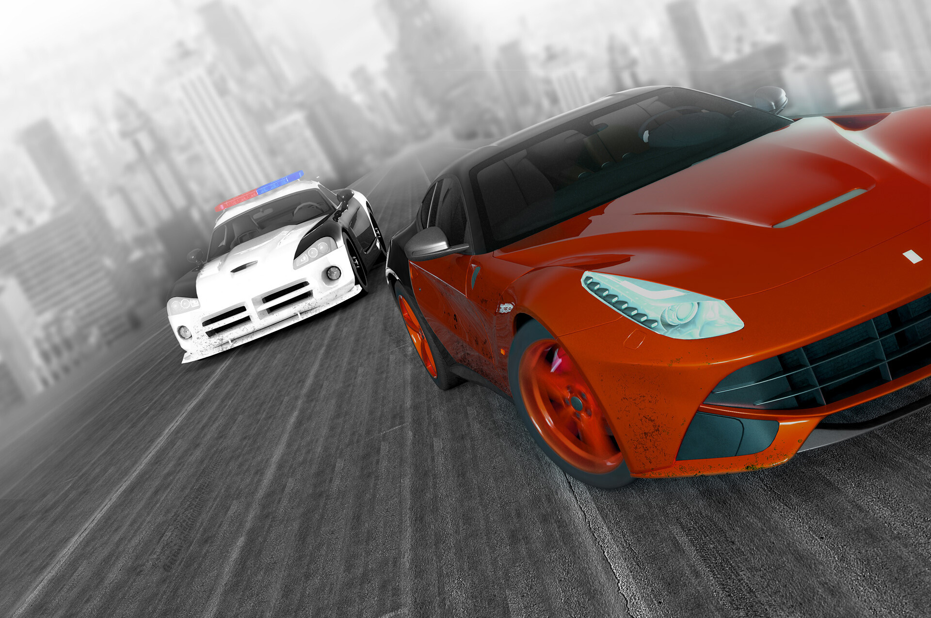 ArtStation - Police Chase car Game